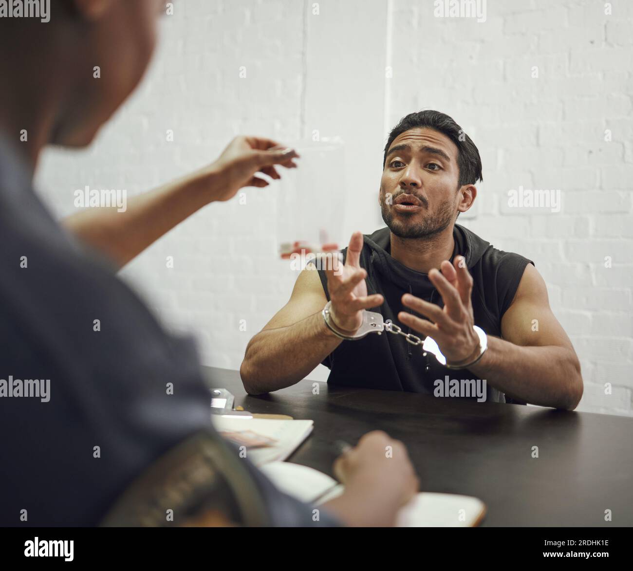 Man criminal interrogation drugs hi-res stock photography and images ...