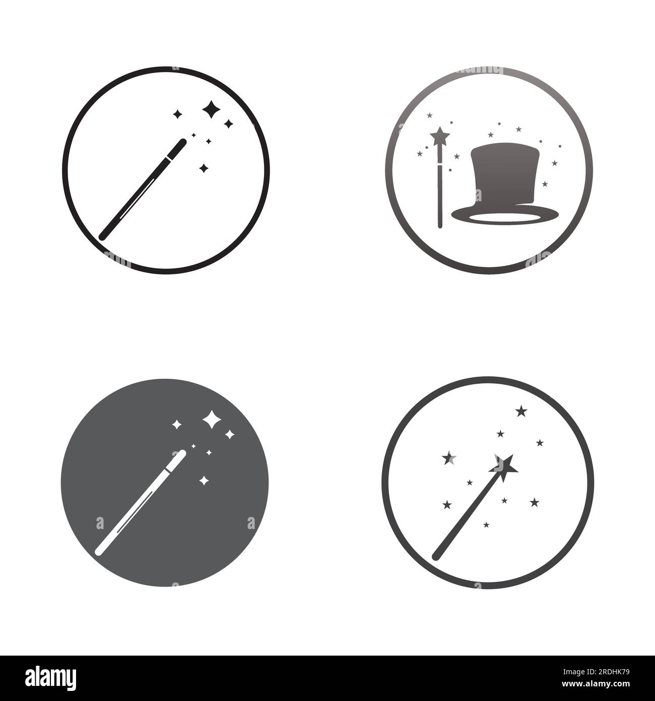 magic wand icon logo vector illustration Stock Vector Image & Art - Alamy