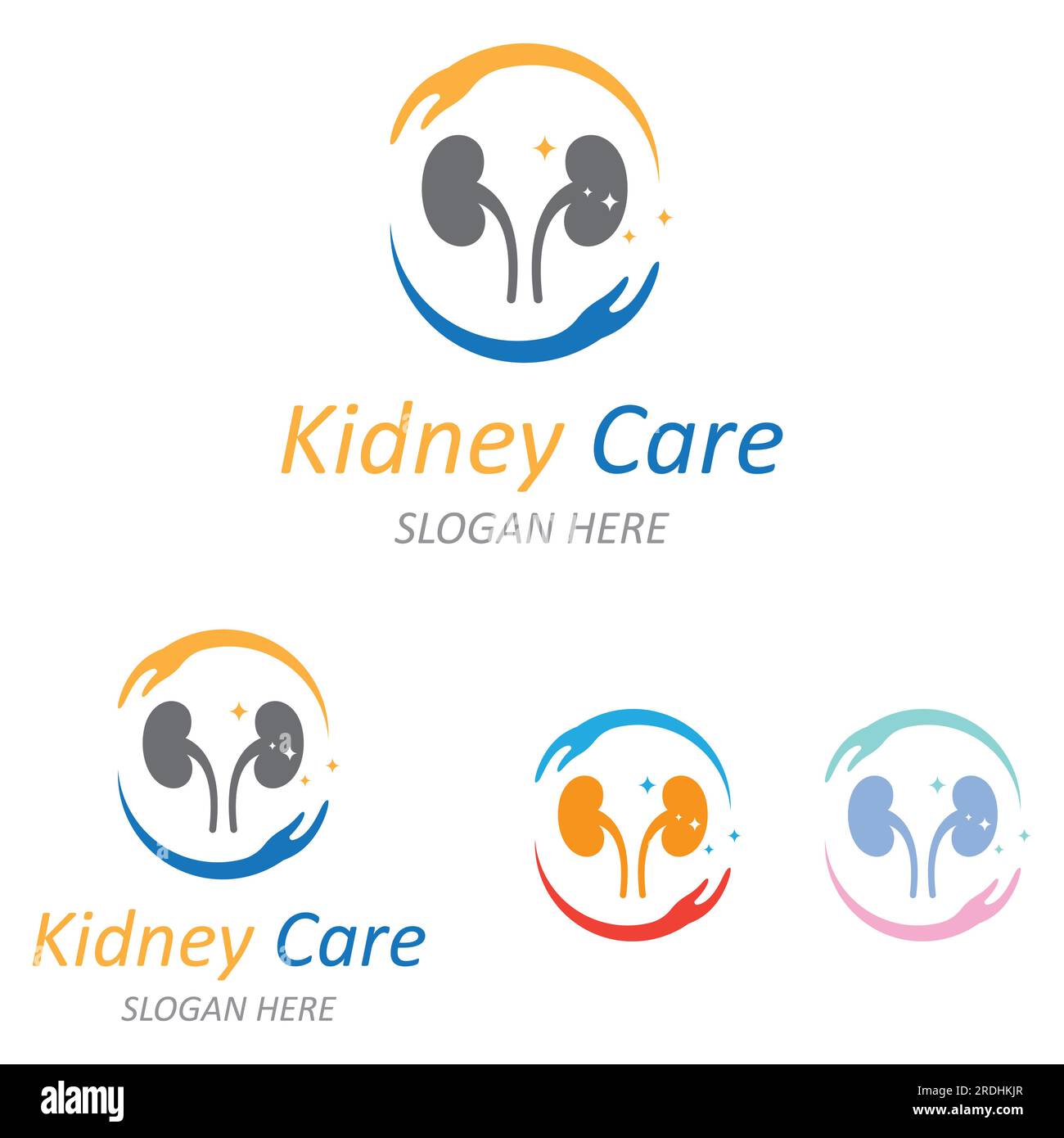 kidney health and kidney care logo using vector concept icon Stock ...