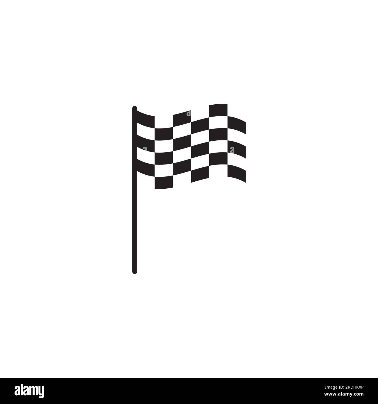 Race flag icon, simple design illustration vector Stock Vector Image ...