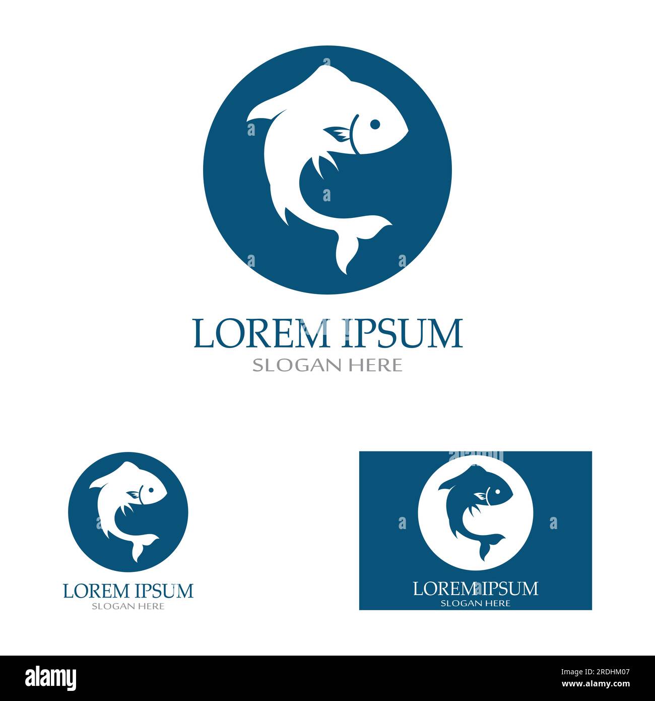 Fish logo, fish oil and seafood restaurant icon. With concept icon ...