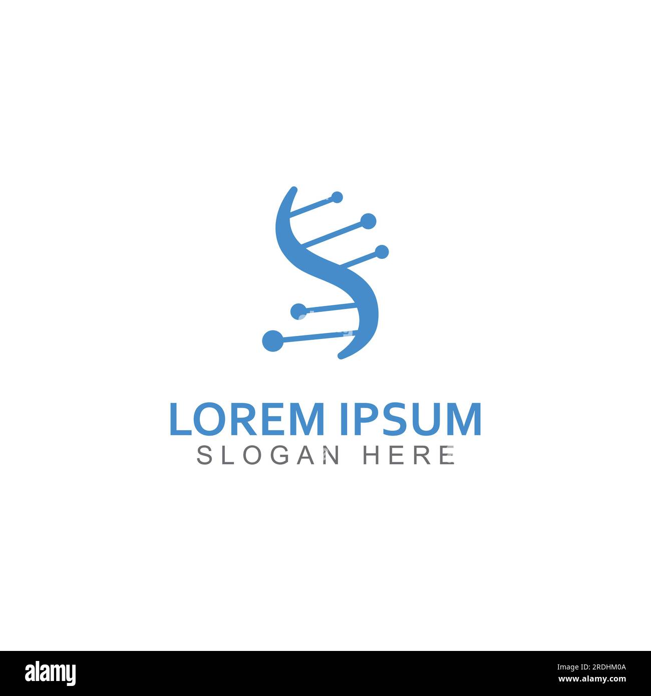 DNA vector logo. Modern medical logo, with vector design Stock Vector ...