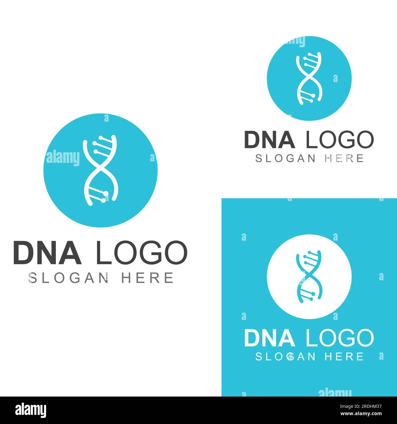 DNA vector logo. Modern medical logo, with vector design Stock Vector Image & Art - Alamy