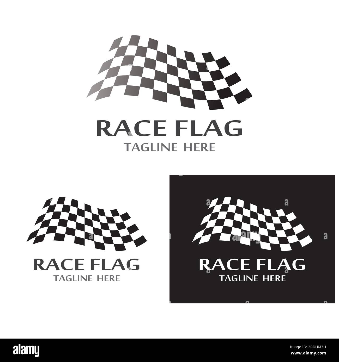 Race flag icon, simple design illustration vector Stock Vector Image ...