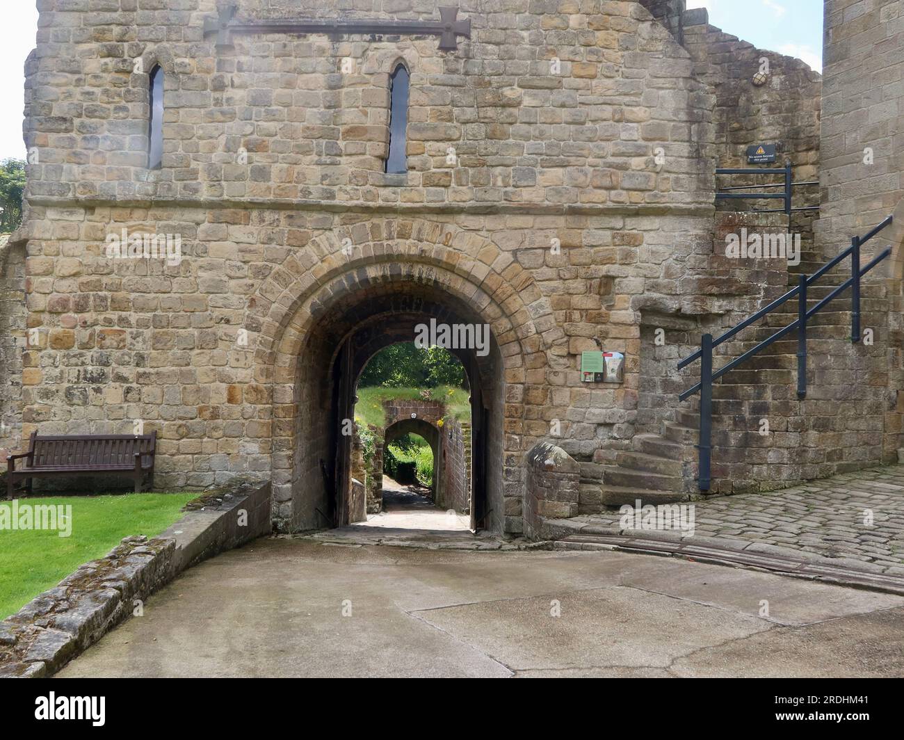 Northumberland, UK - July 21 2023 : Prudhoe castle, a fortress since ...