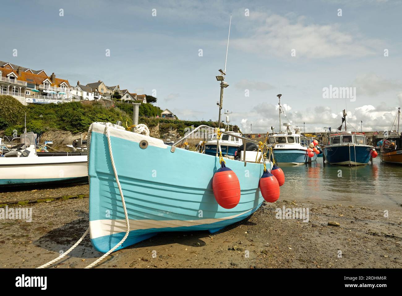 CLINKER BOAT NEWQUAY CORNWALL UK Stock Photo - Alamy