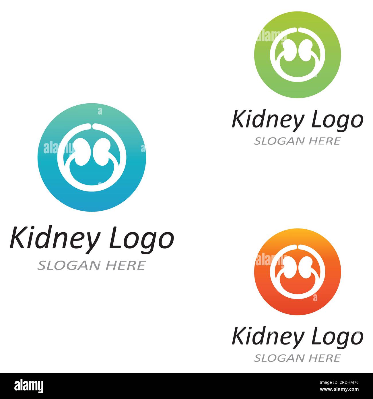 kidney health and kidney care logo using vector concept icon Stock ...