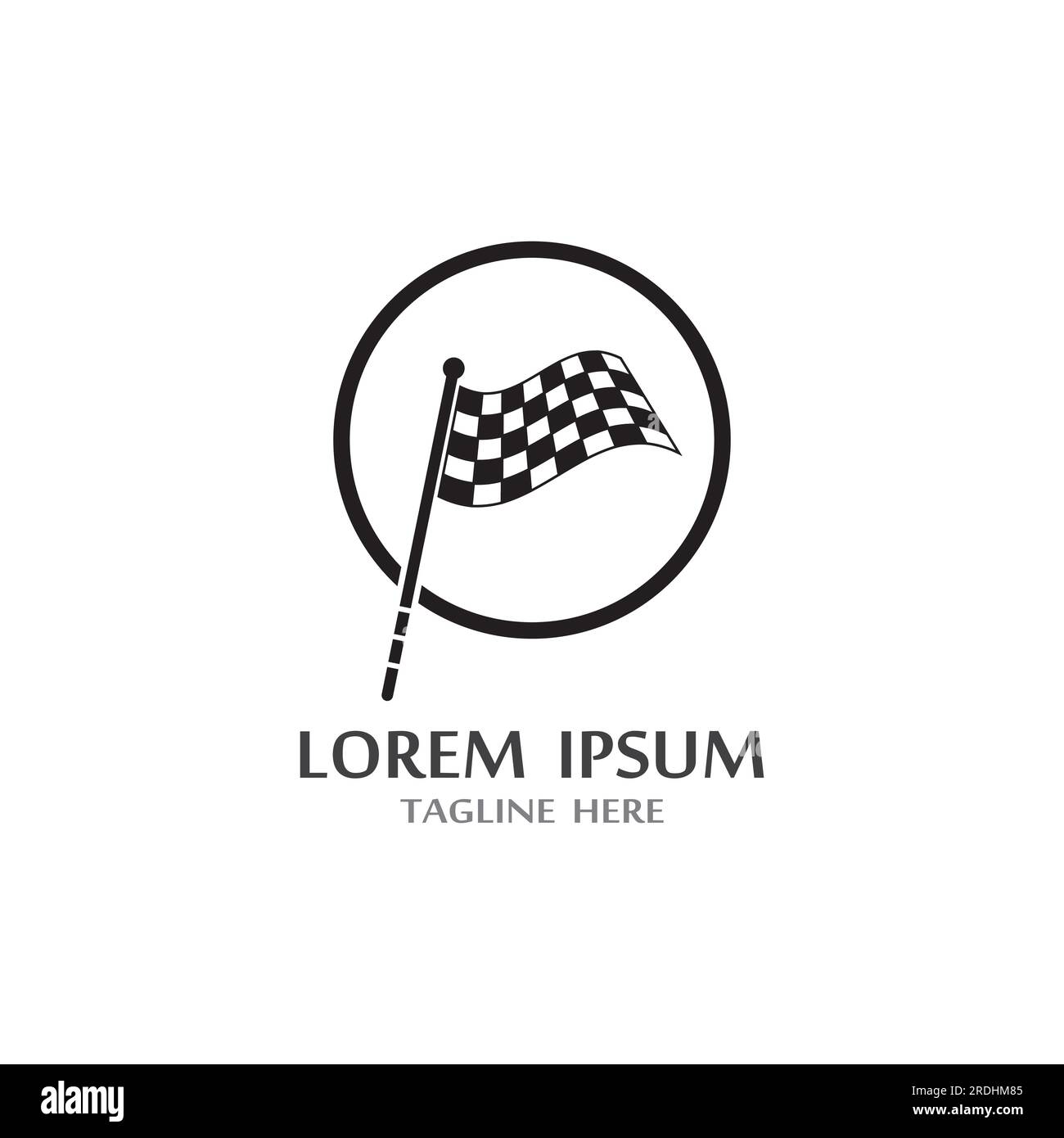 Race flag icon, simple design illustration vector Stock Vector Image ...