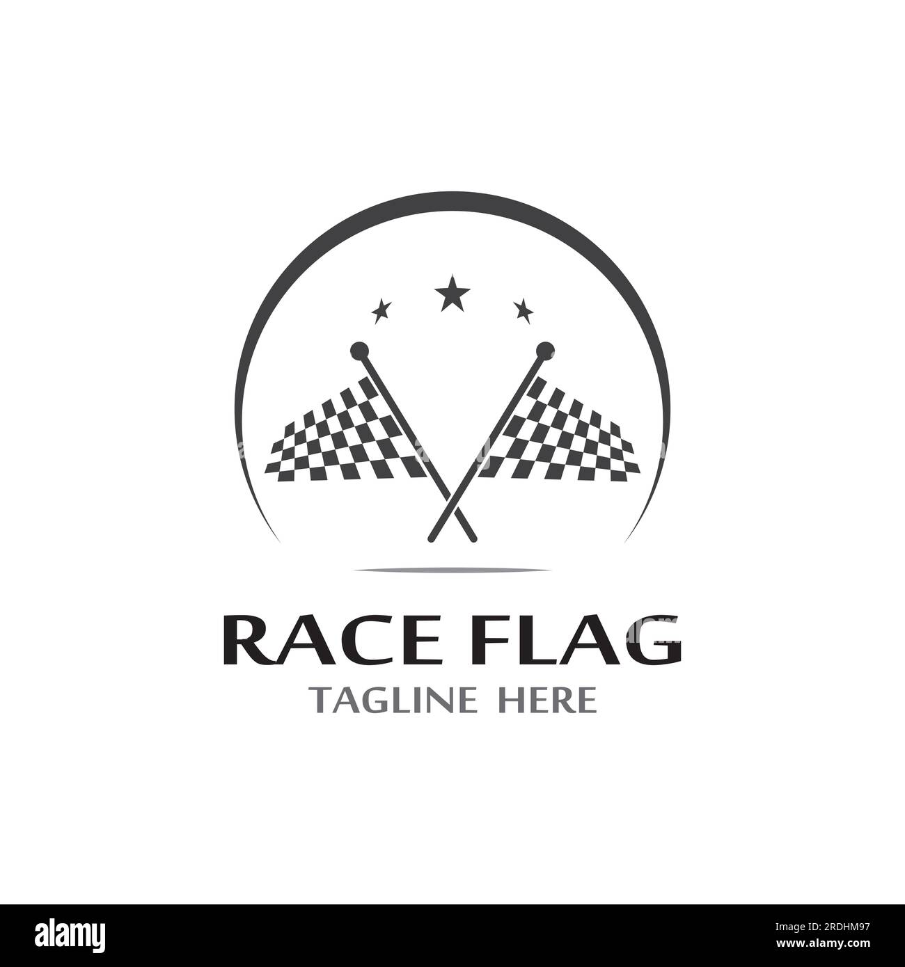 Race flag icon, simple design illustration vector Stock Vector Image ...