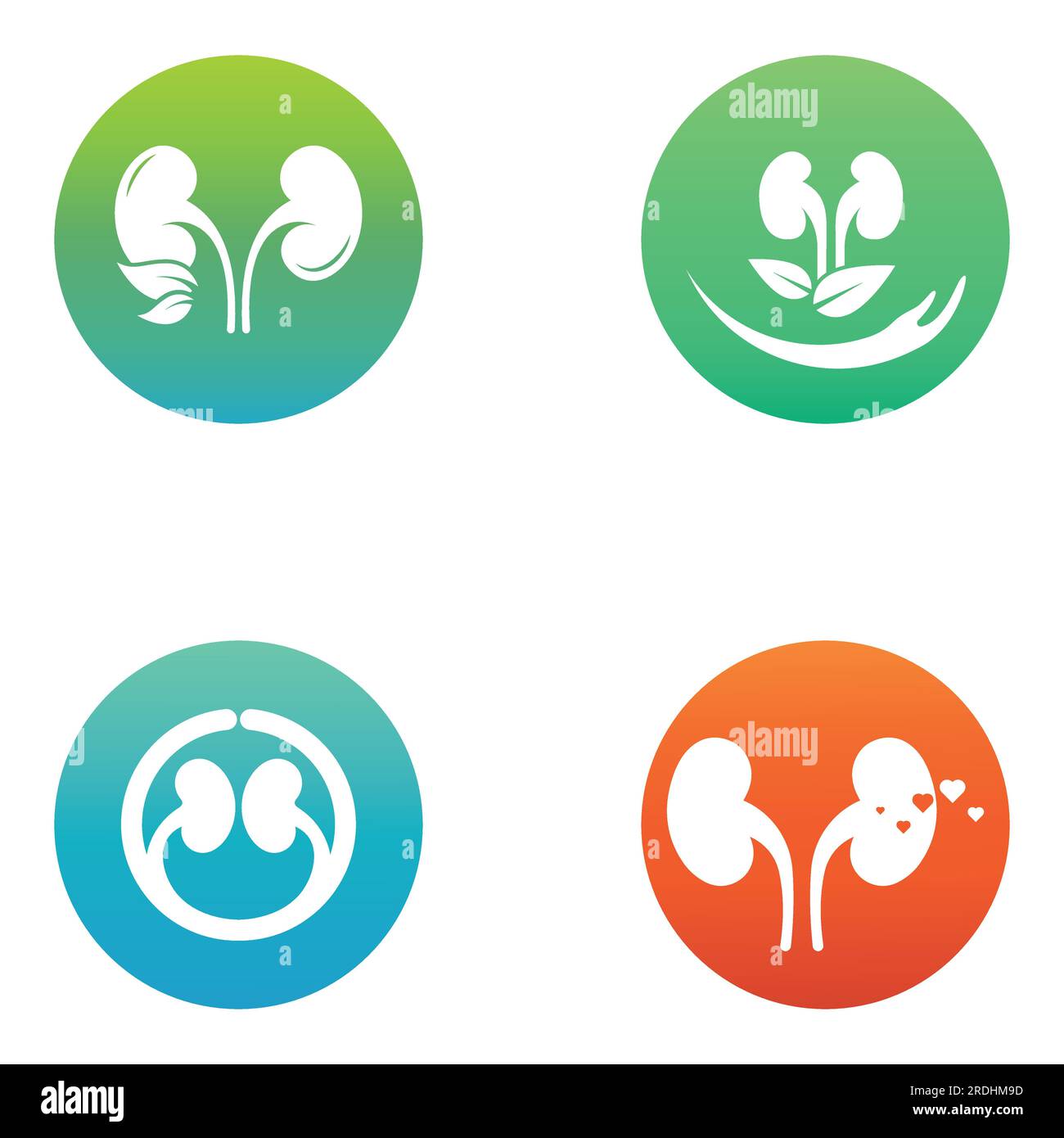 kidney health and kidney care logo using vector concept icon Stock ...