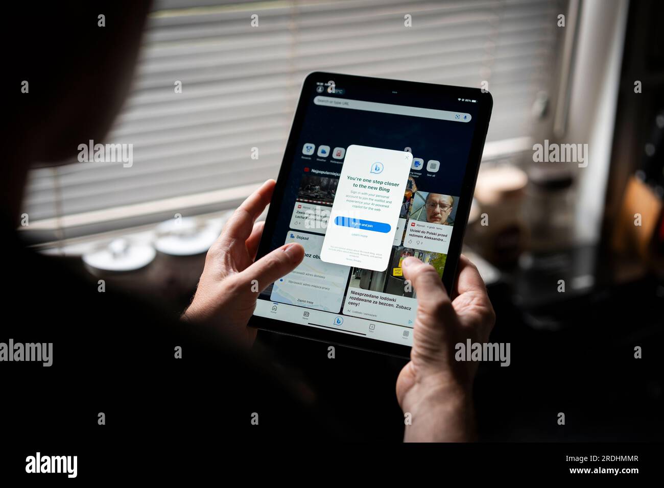 Microsoft Bing Chat and AI chat applications are seen on a mobile ...
