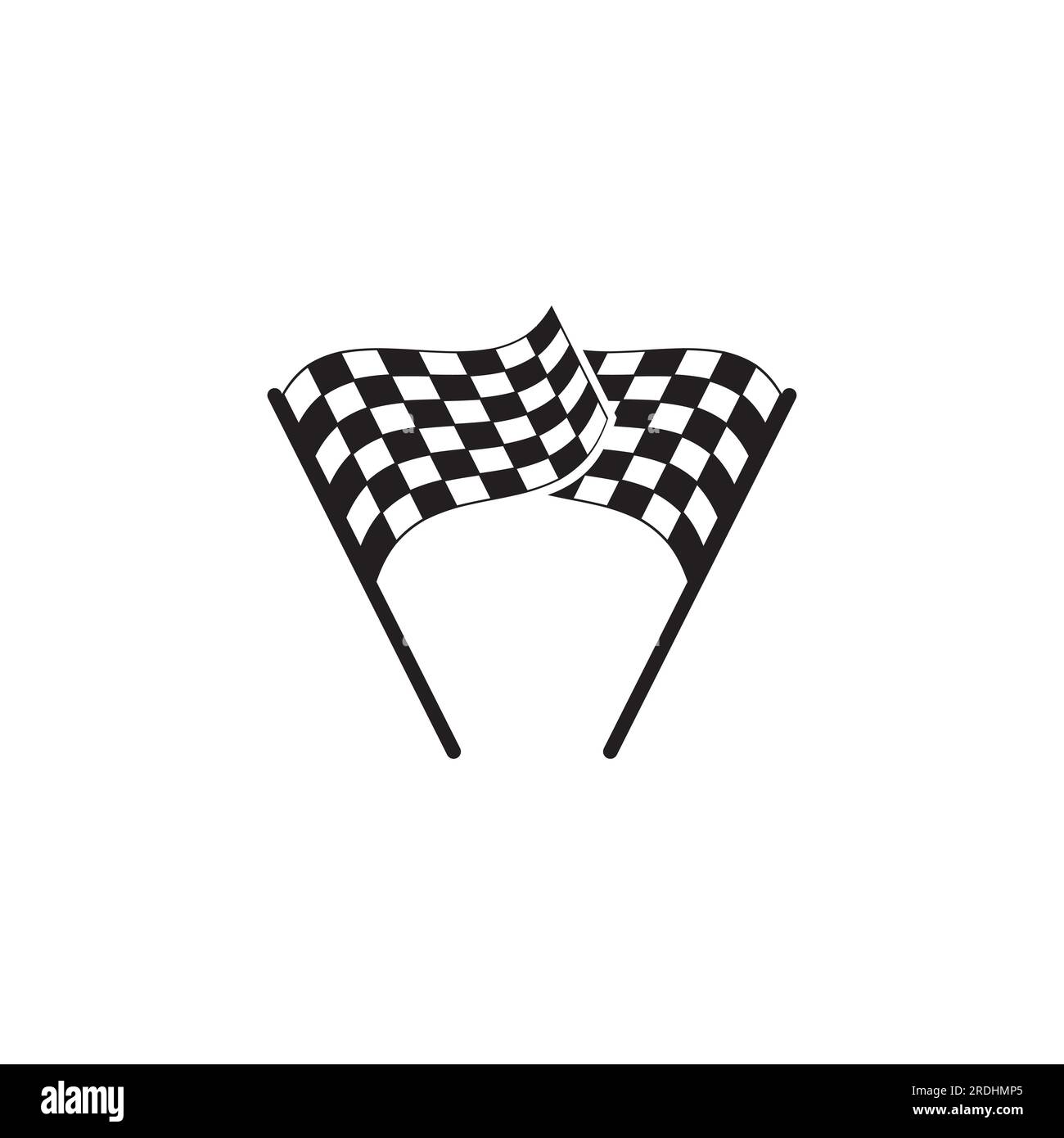 Race flag icon, simple design illustration vector Stock Vector Image ...