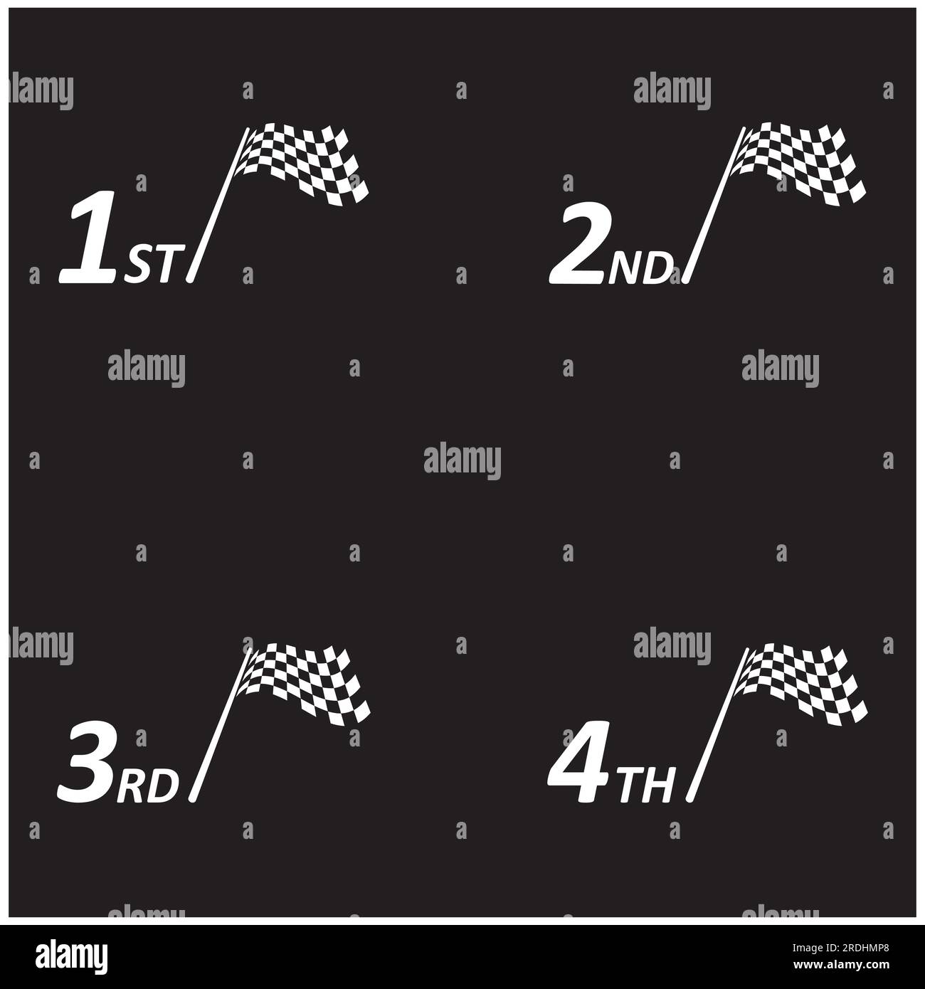 Race flag icon, simple design illustration vector Stock Vector Image ...