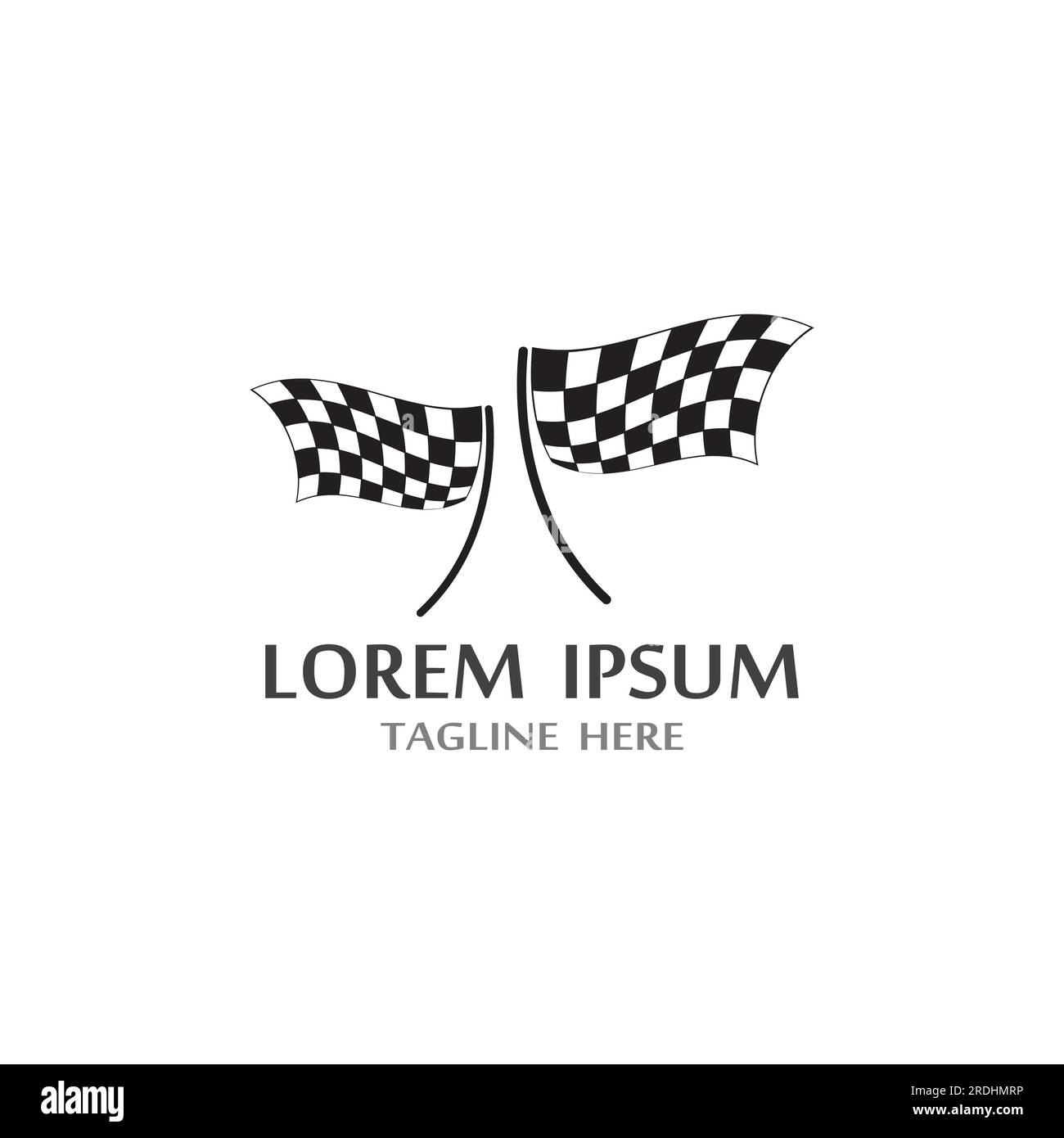 Race flag icon, simple design illustration vector Stock Vector Image ...