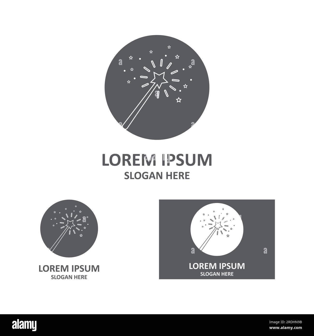 magic wand icon logo vector illustration Stock Vector Image & Art - Alamy