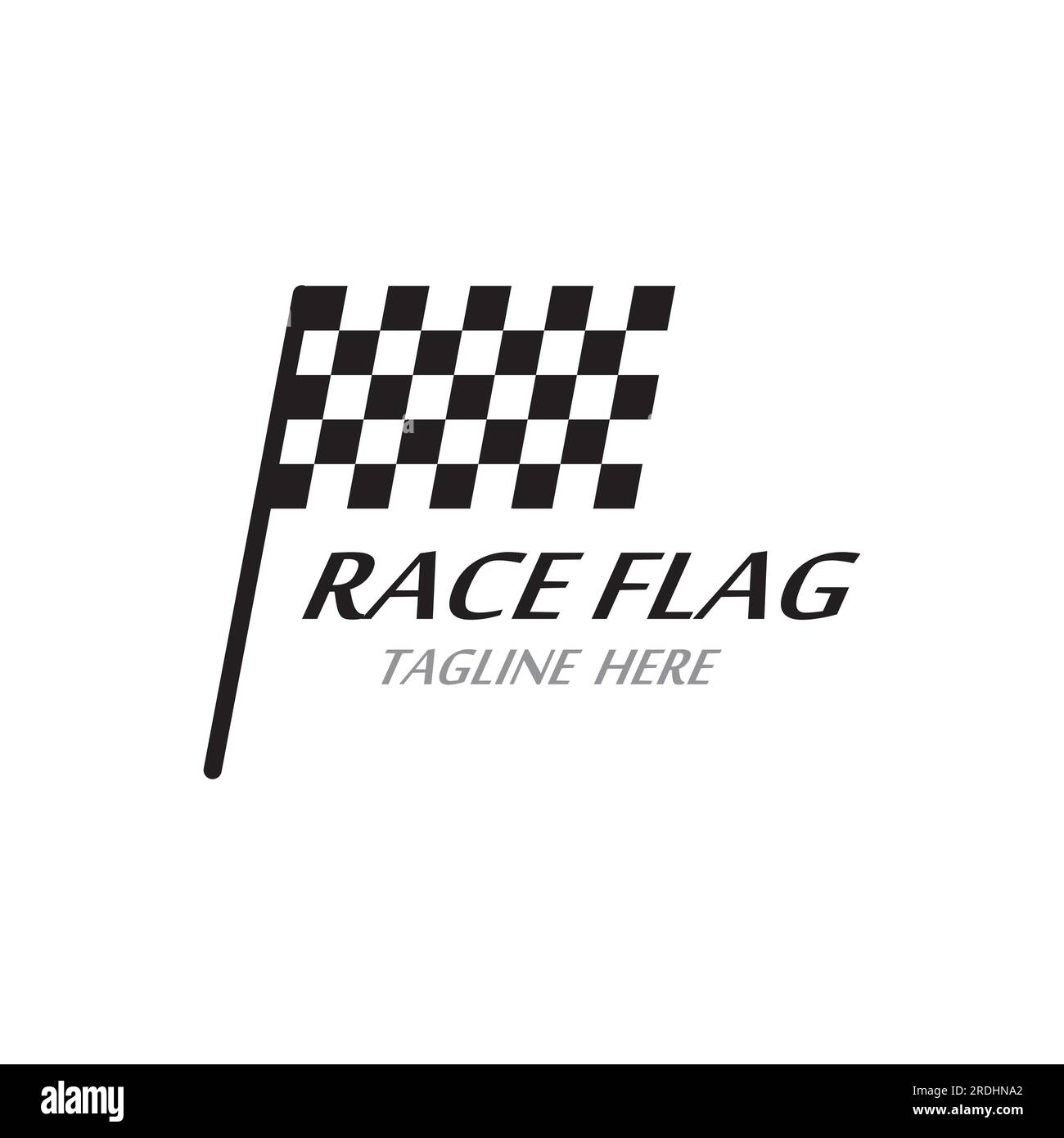 Race flag icon, simple design illustration vector Stock Vector Image ...