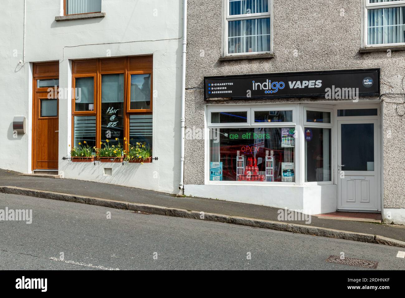 The Indigo Vape shop in Rathfriland, County Down, Northern Ireland, UK ...
