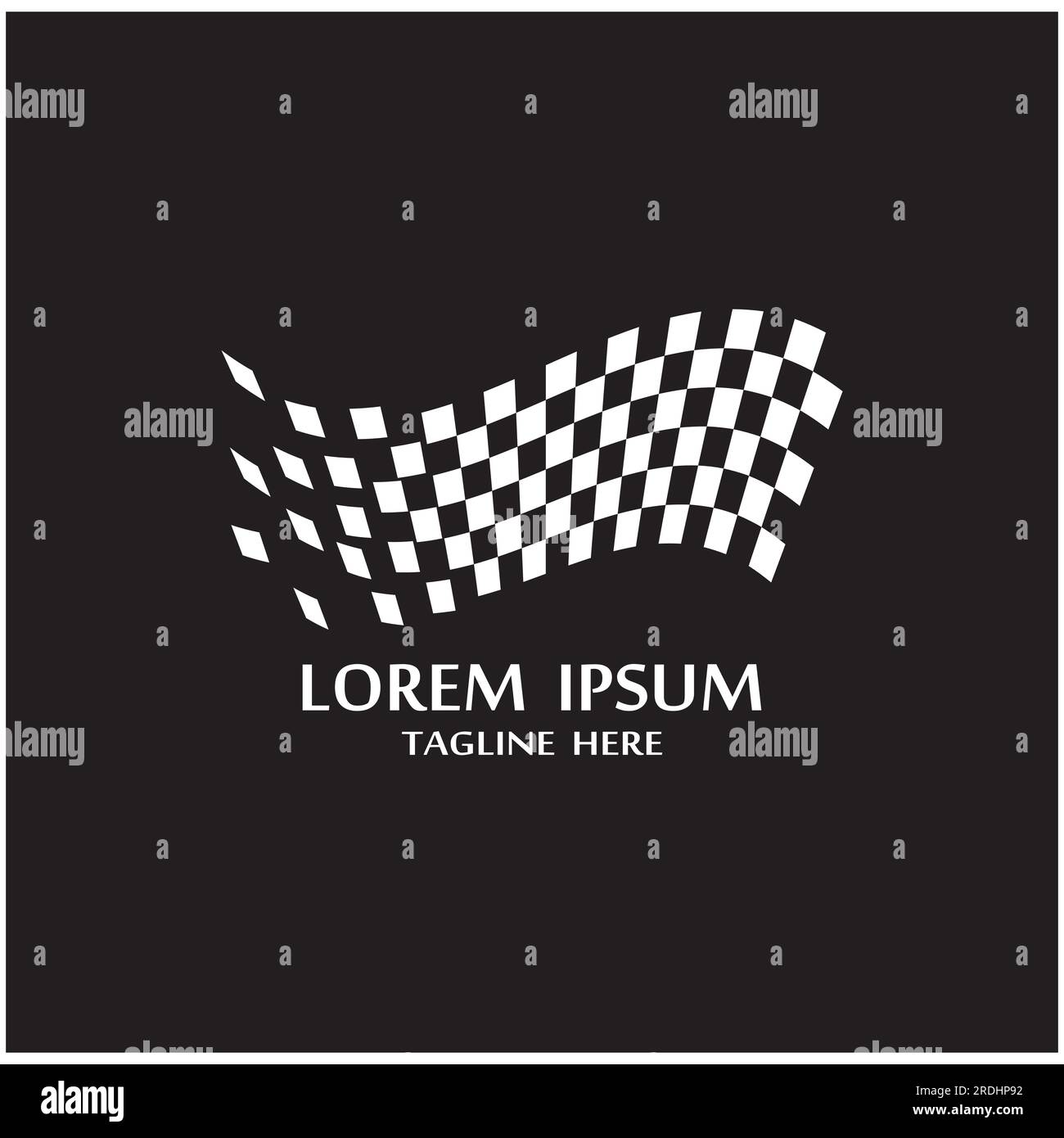 Race flag icon, simple design illustration vector Stock Vector Image ...