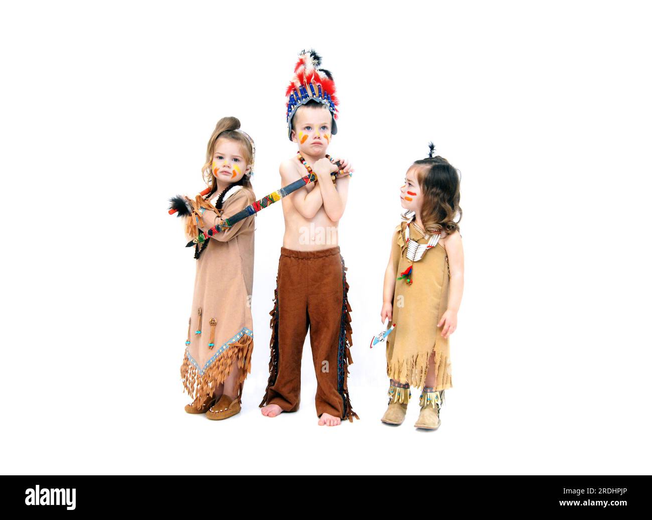 Adorable kids dressup for Halloween in indian costumes. They are ready ...