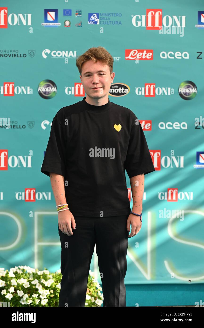 Giffoni Valle Piana, Italy. 21st July, 2023. Andrea De Filippi aka Alfa ...
