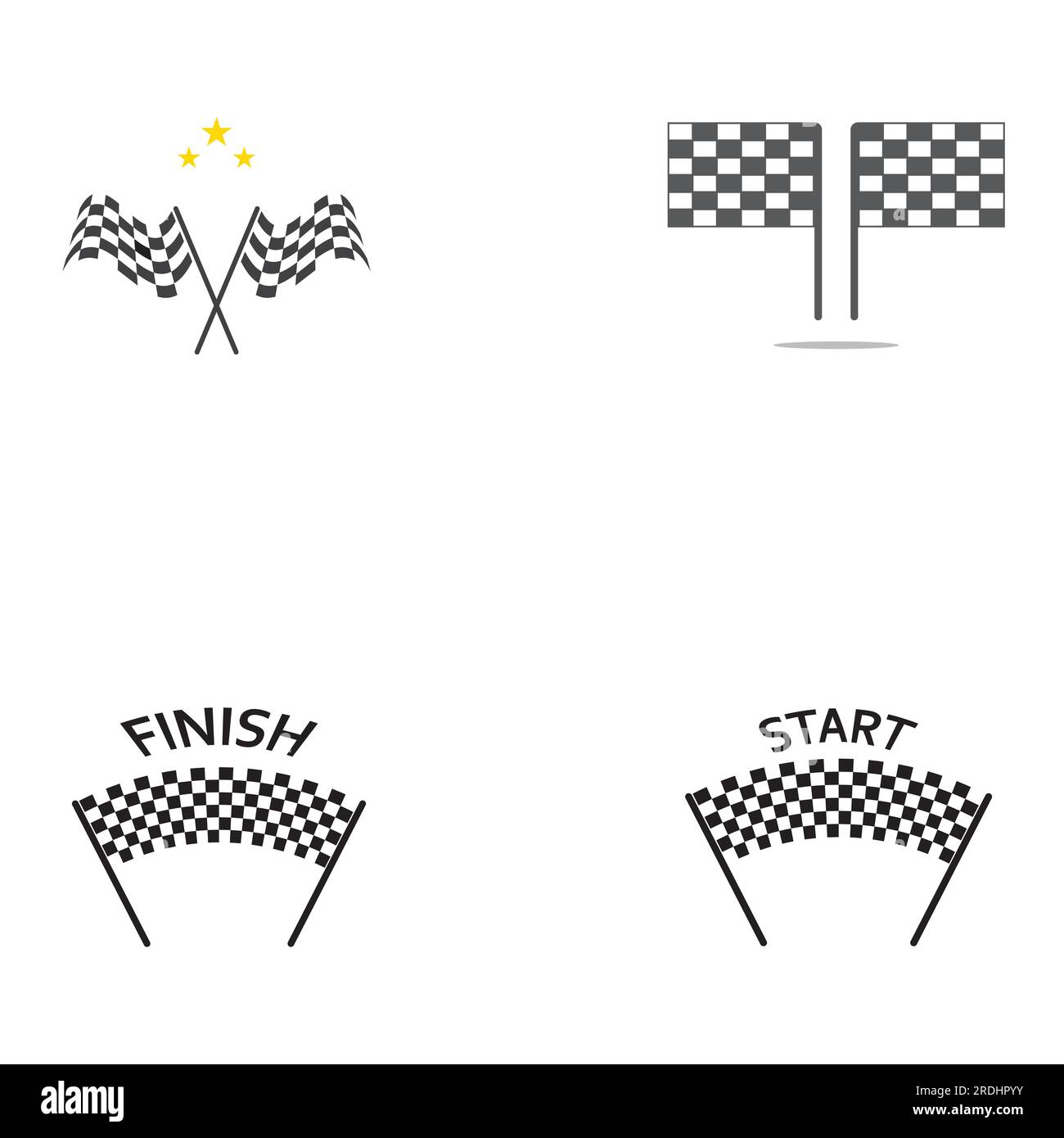 Race flag icon, simple design illustration vector Stock Vector Image ...