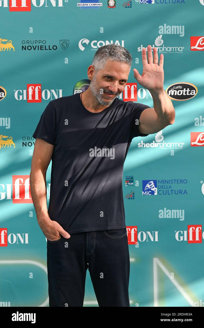 Giffoni Valle Piana, Italy. 21st July, 2023. Giuseppe Fiorello attends ...