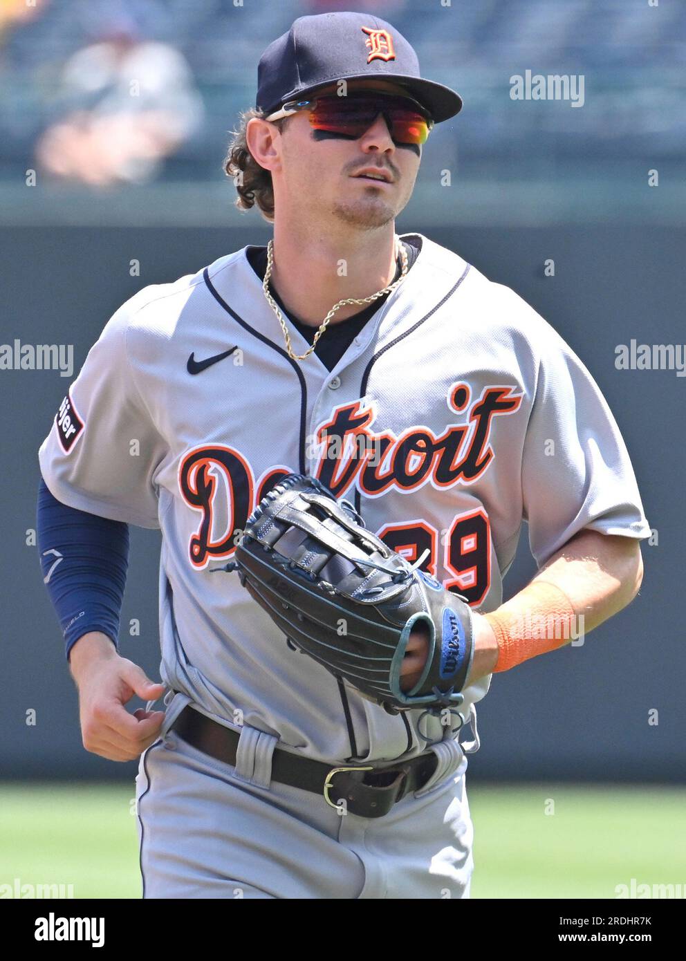 KANSAS CITY, MO - JULY 20: Detroit Tigers right fielder Zach Mckinstry ...