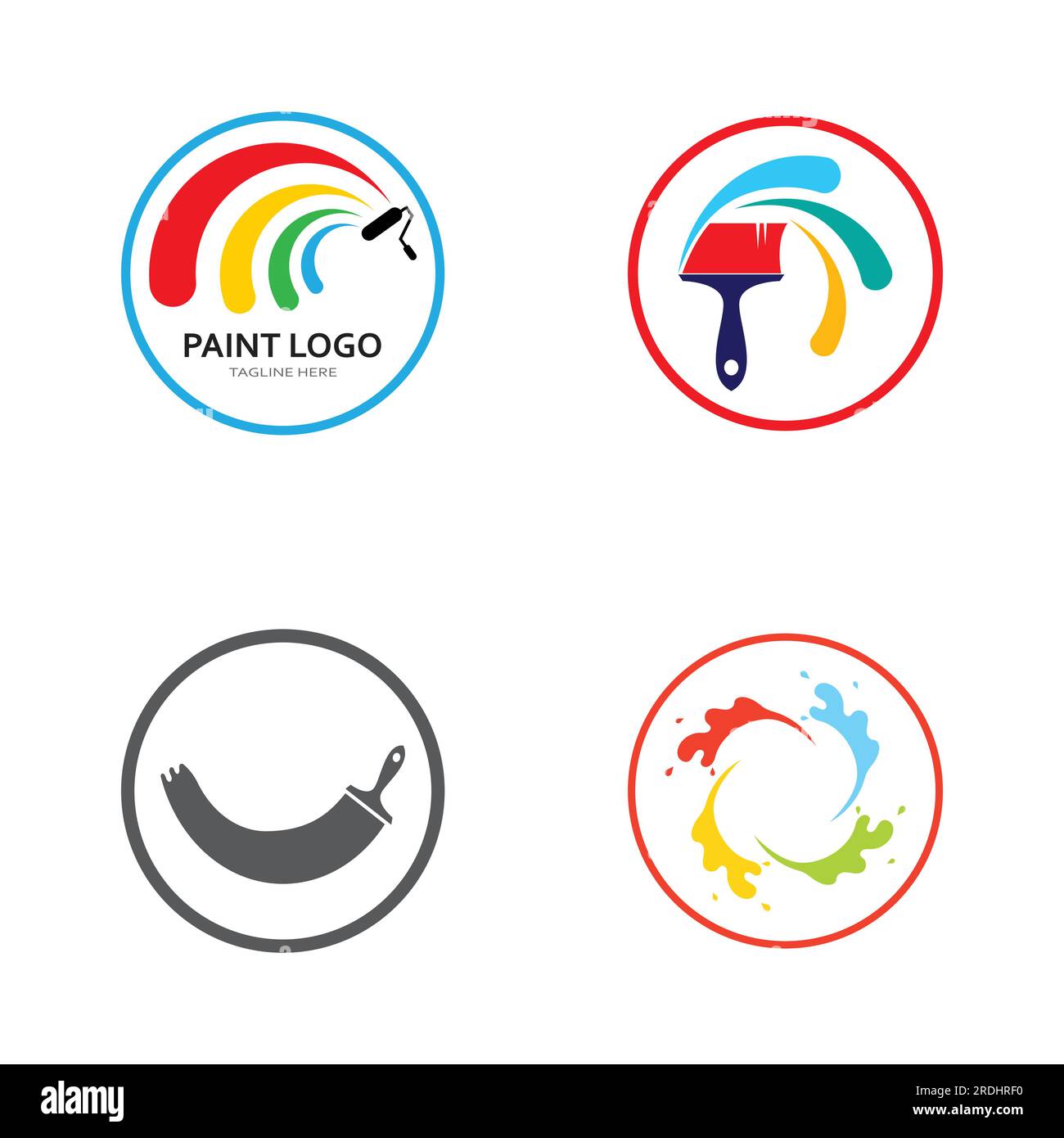 Paint Logo vector icon illustration Stock Vector Image & Art - Alamy