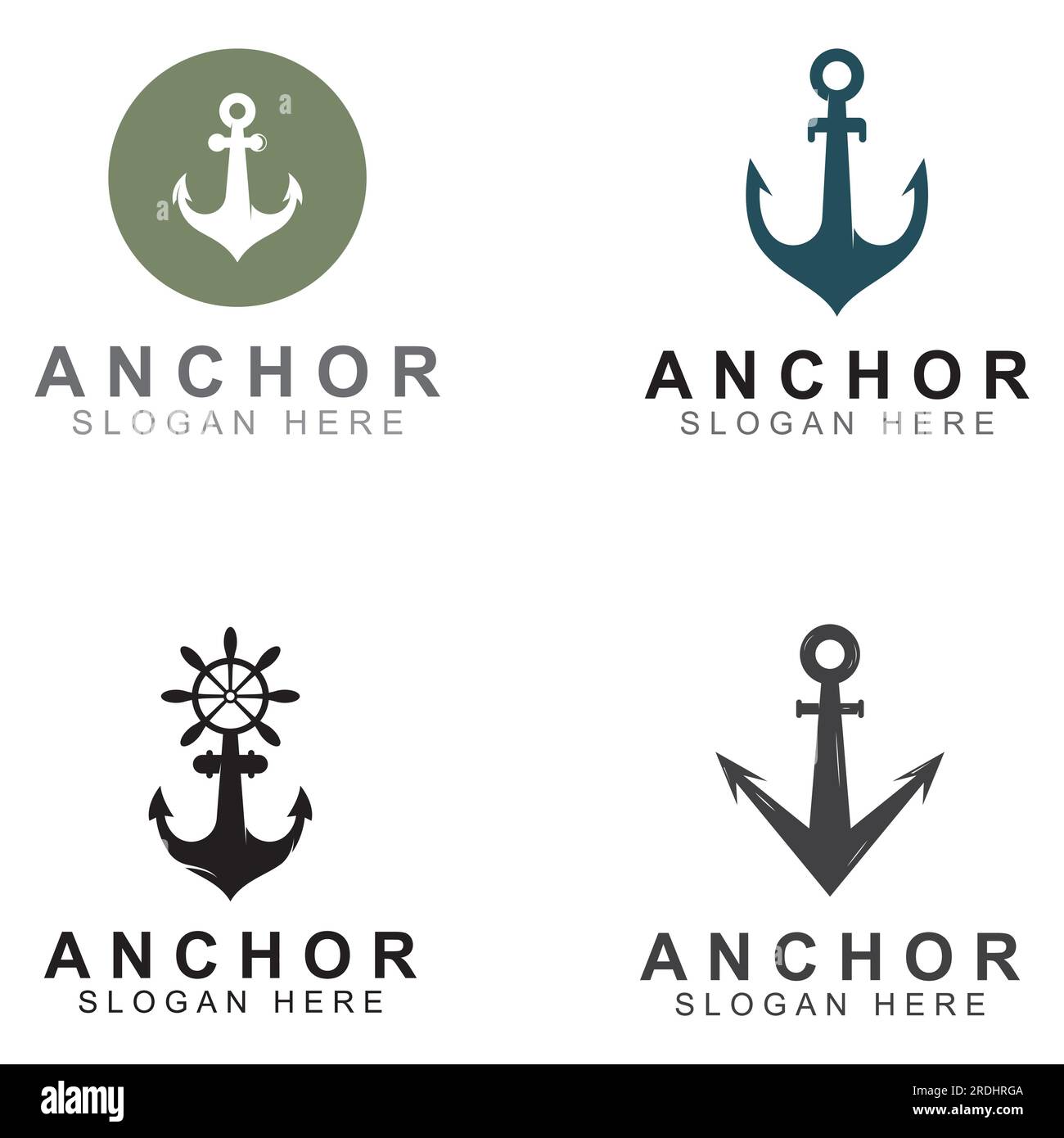 Ship anchor design Cut Out Stock Images & Pictures - Alamy