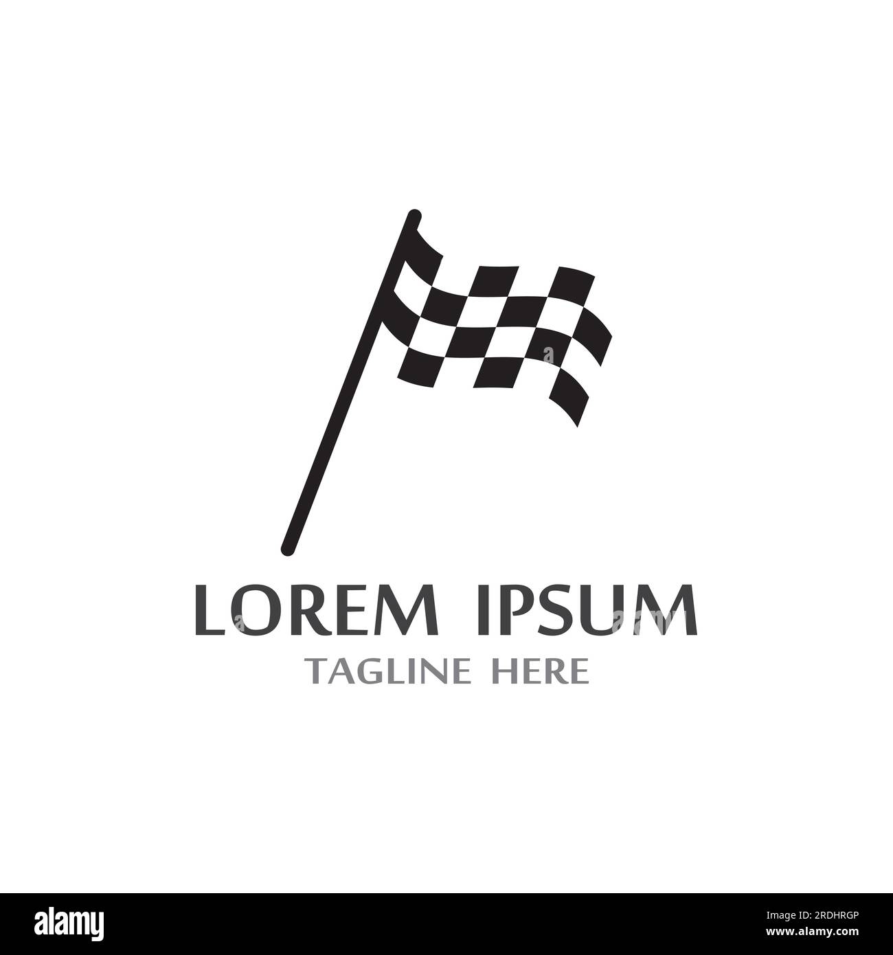 Race flag icon, simple design illustration vector Stock Vector Image ...