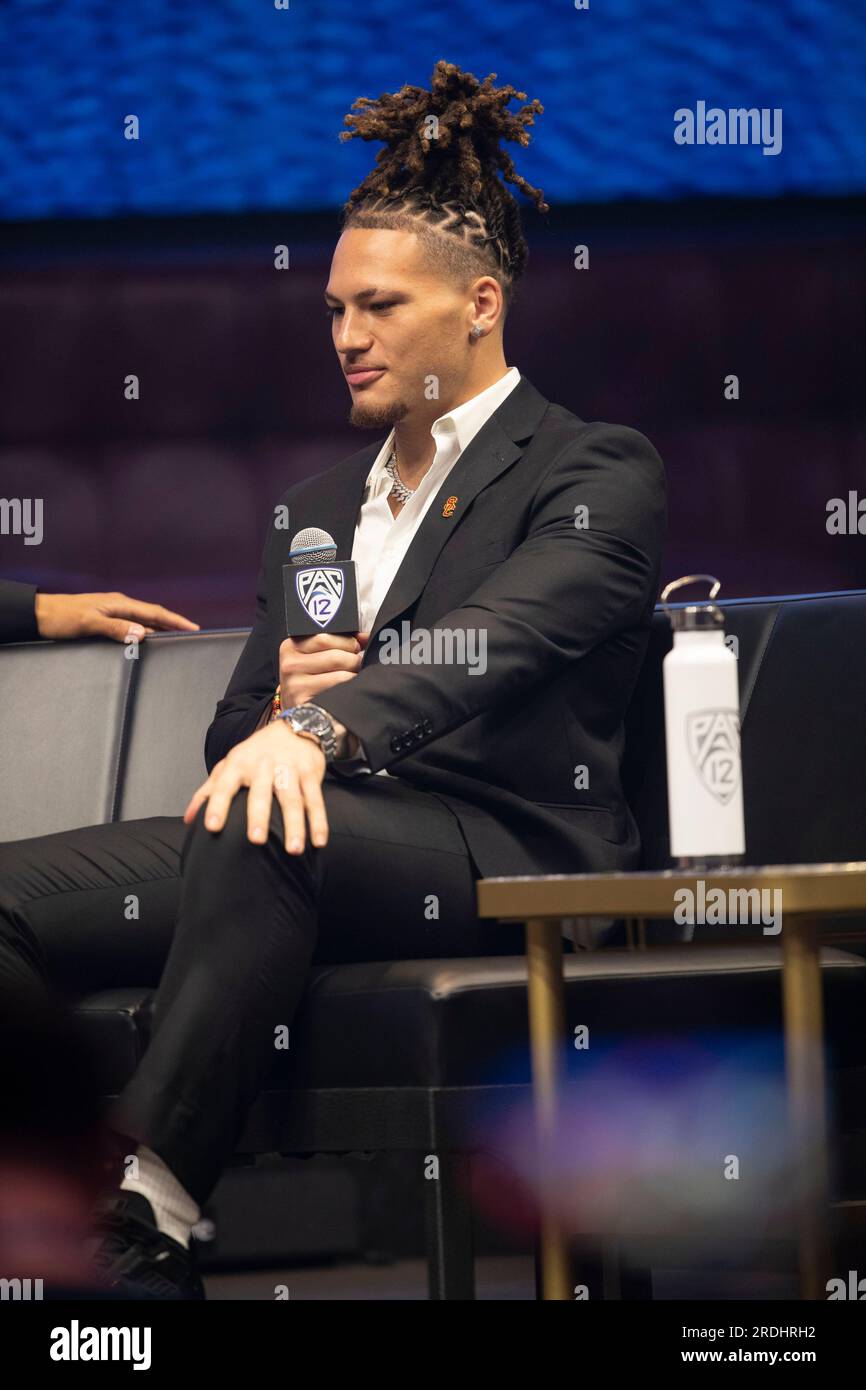 Las Vegas, United States. 21st July, 2023. USC Trojans linebacker Mason ...