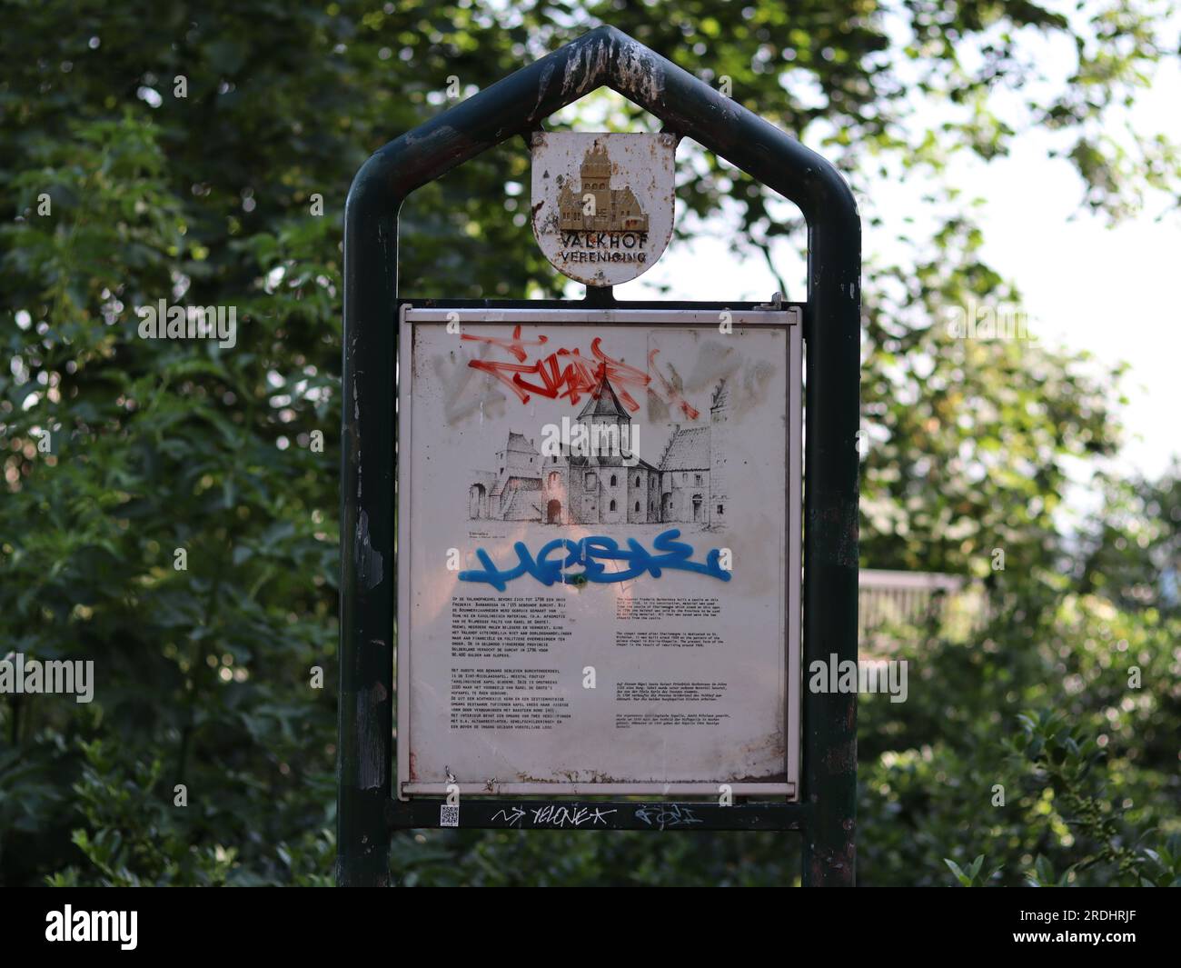Sint-Nicolaaskapel (Chapelle Saint Nicolas) Sign in Valkhof Park ...
