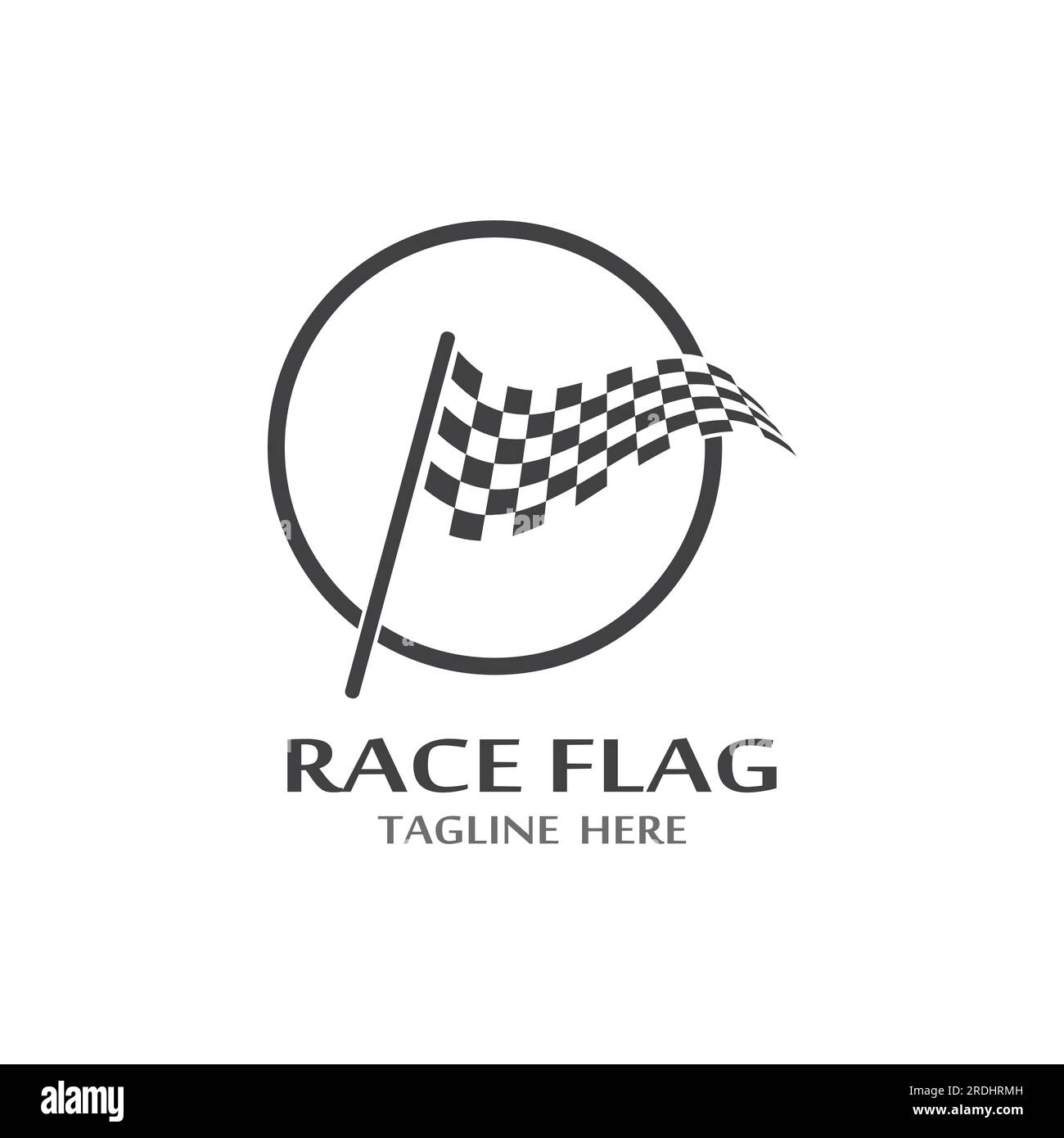 Race flag icon, simple design illustration vector Stock Vector Image ...