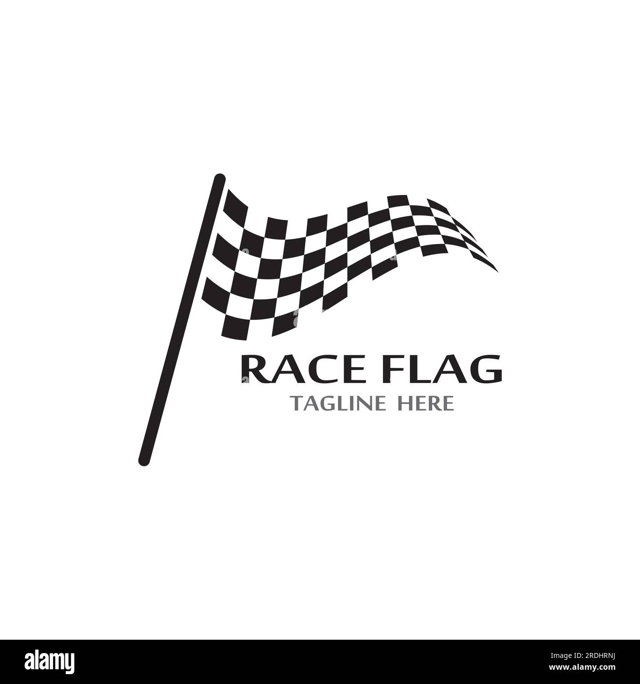 Race flag icon, simple design illustration vector Stock Vector Image ...
