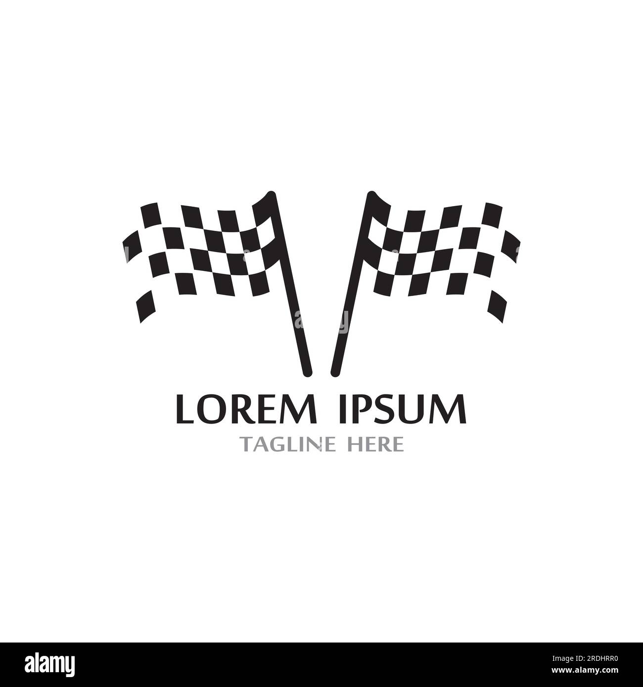 Race flag icon, simple design illustration vector Stock Vector Image ...