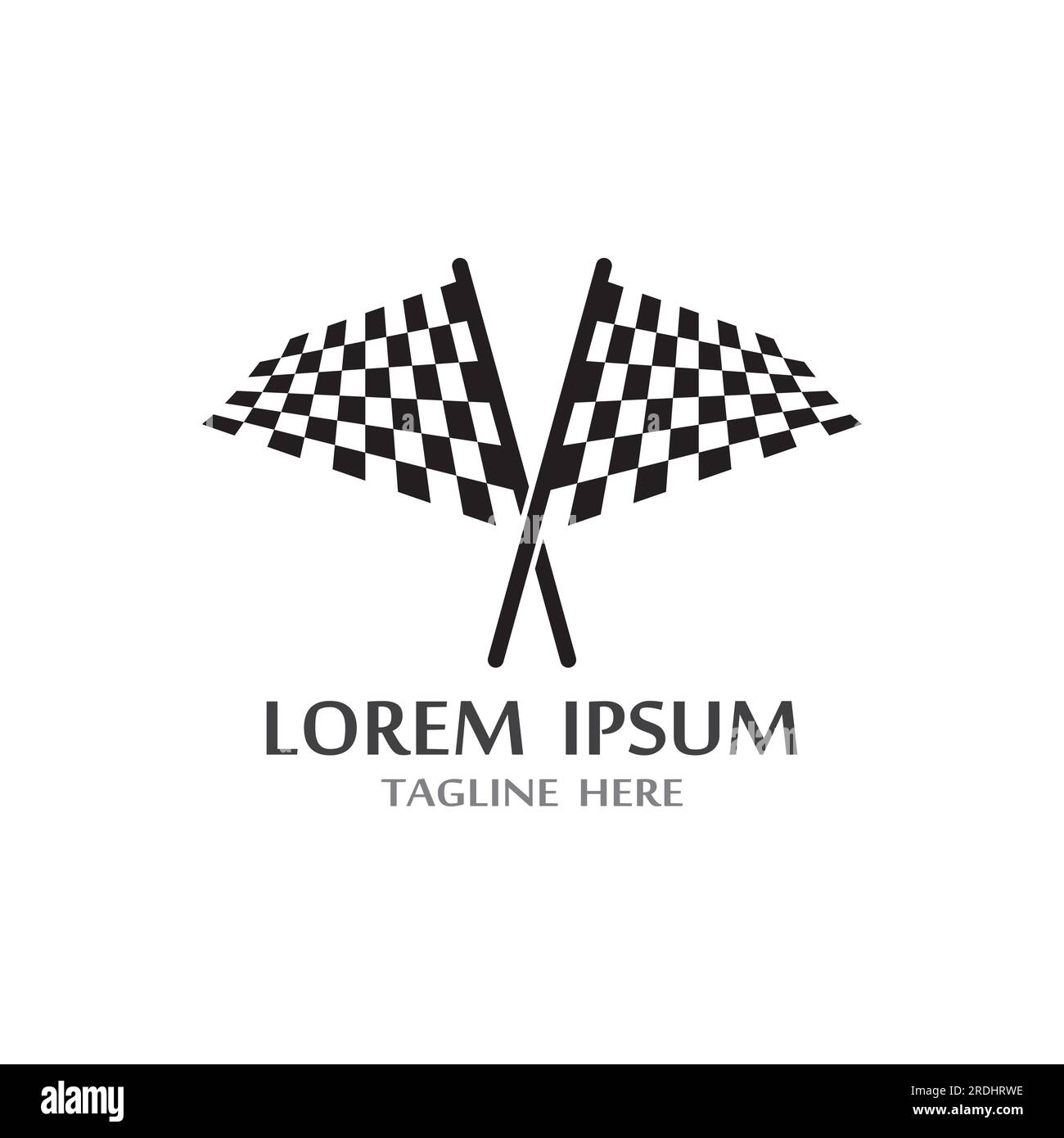 Race flag icon, simple design illustration vector Stock Vector Image ...