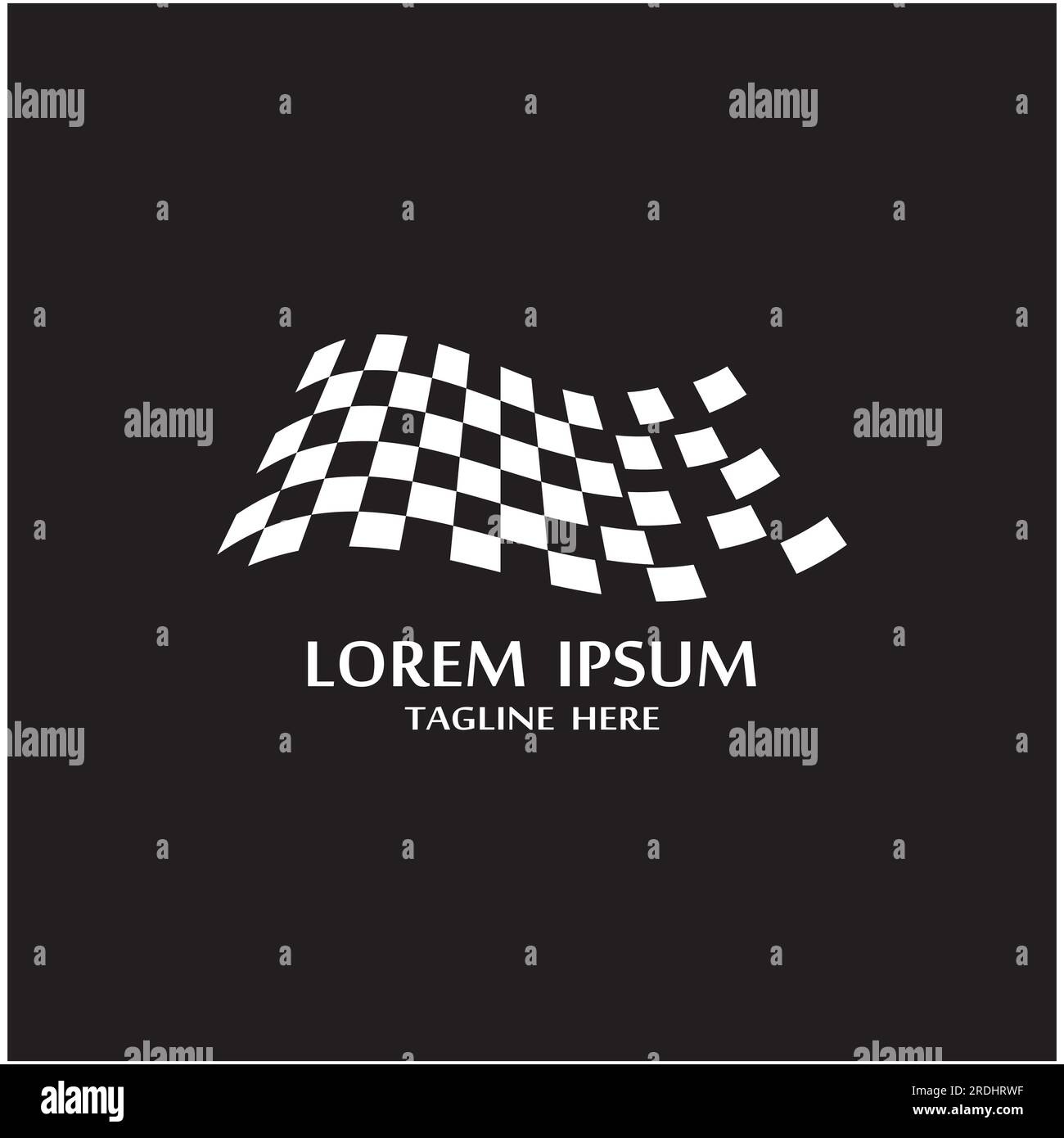 Race flag icon, simple design illustration vector Stock Vector Image ...