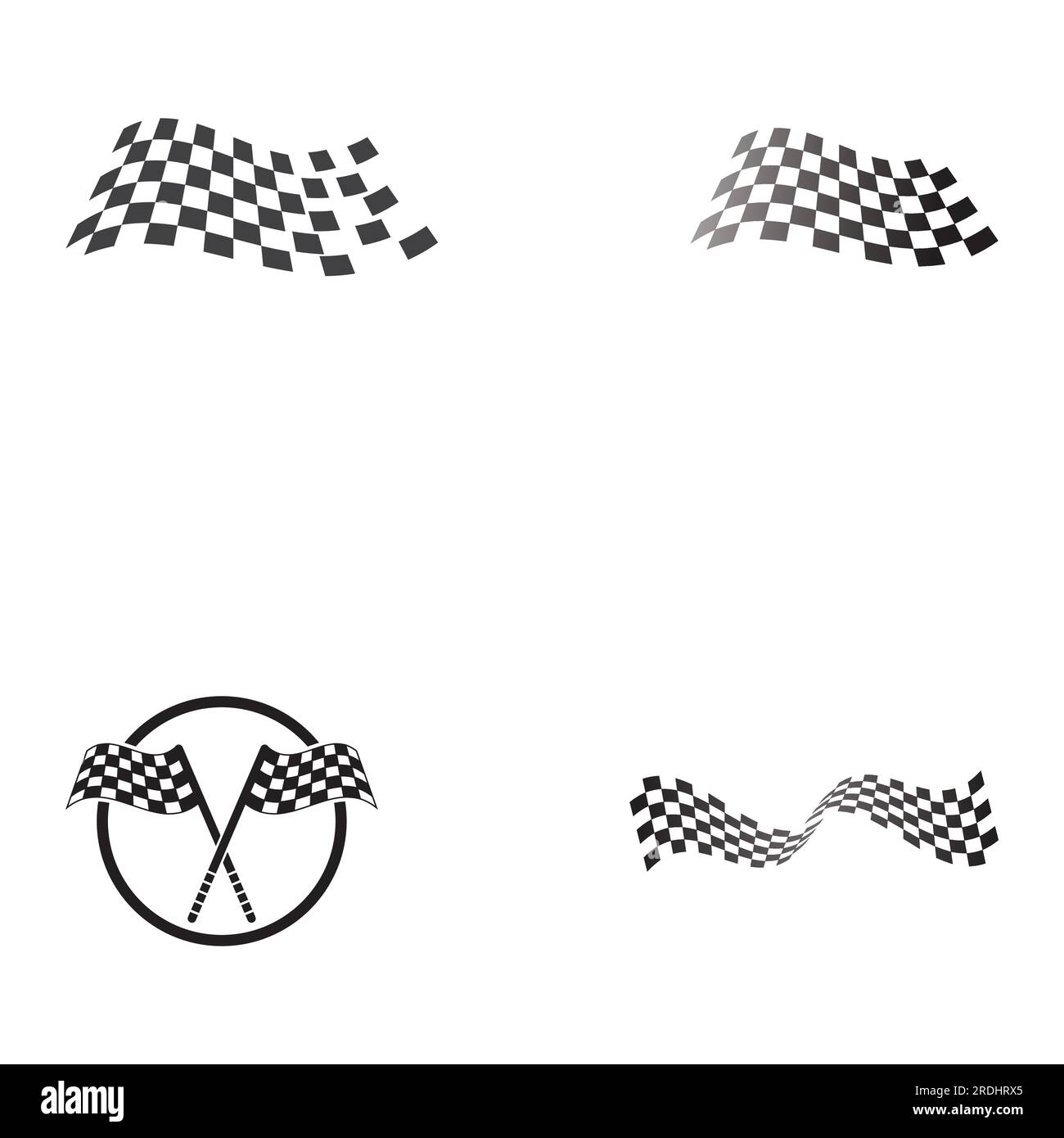 Race flag icon, simple design illustration vector Stock Vector Image ...