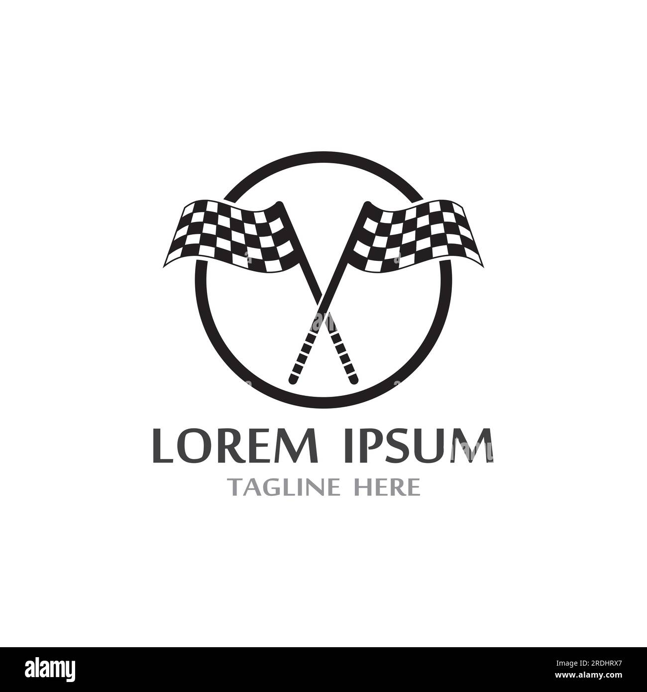 Race flag icon, simple design illustration vector Stock Vector Image ...