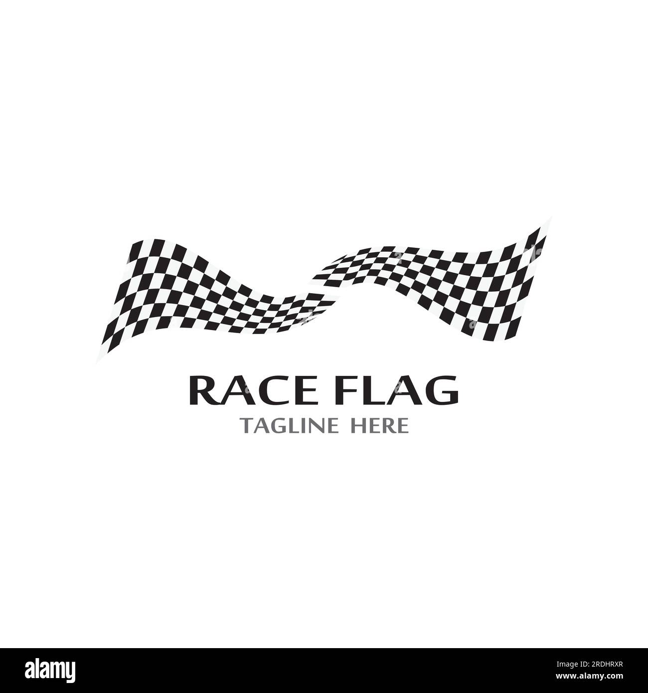 Race flag icon, simple design illustration vector Stock Vector Image ...