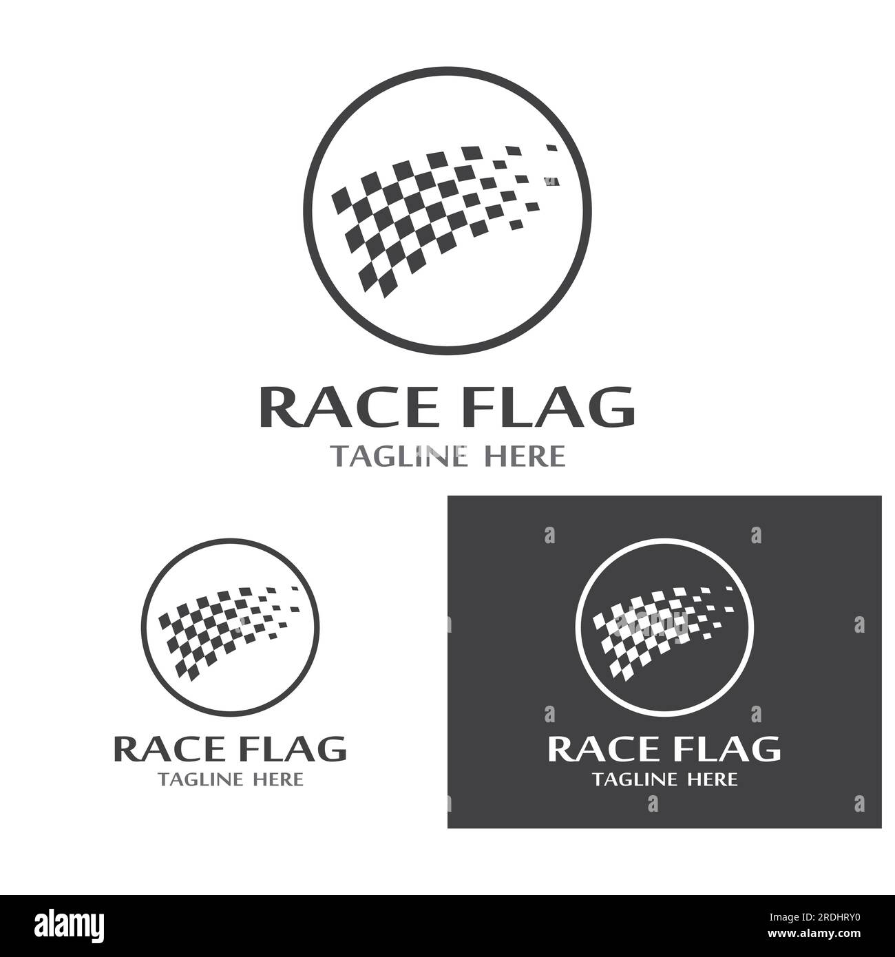 Race flag icon, simple design illustration vector Stock Vector Image ...