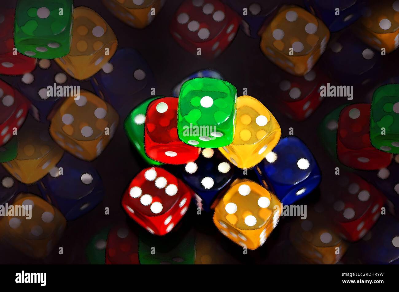 Dice pyramid hi-res stock photography and images - Alamy