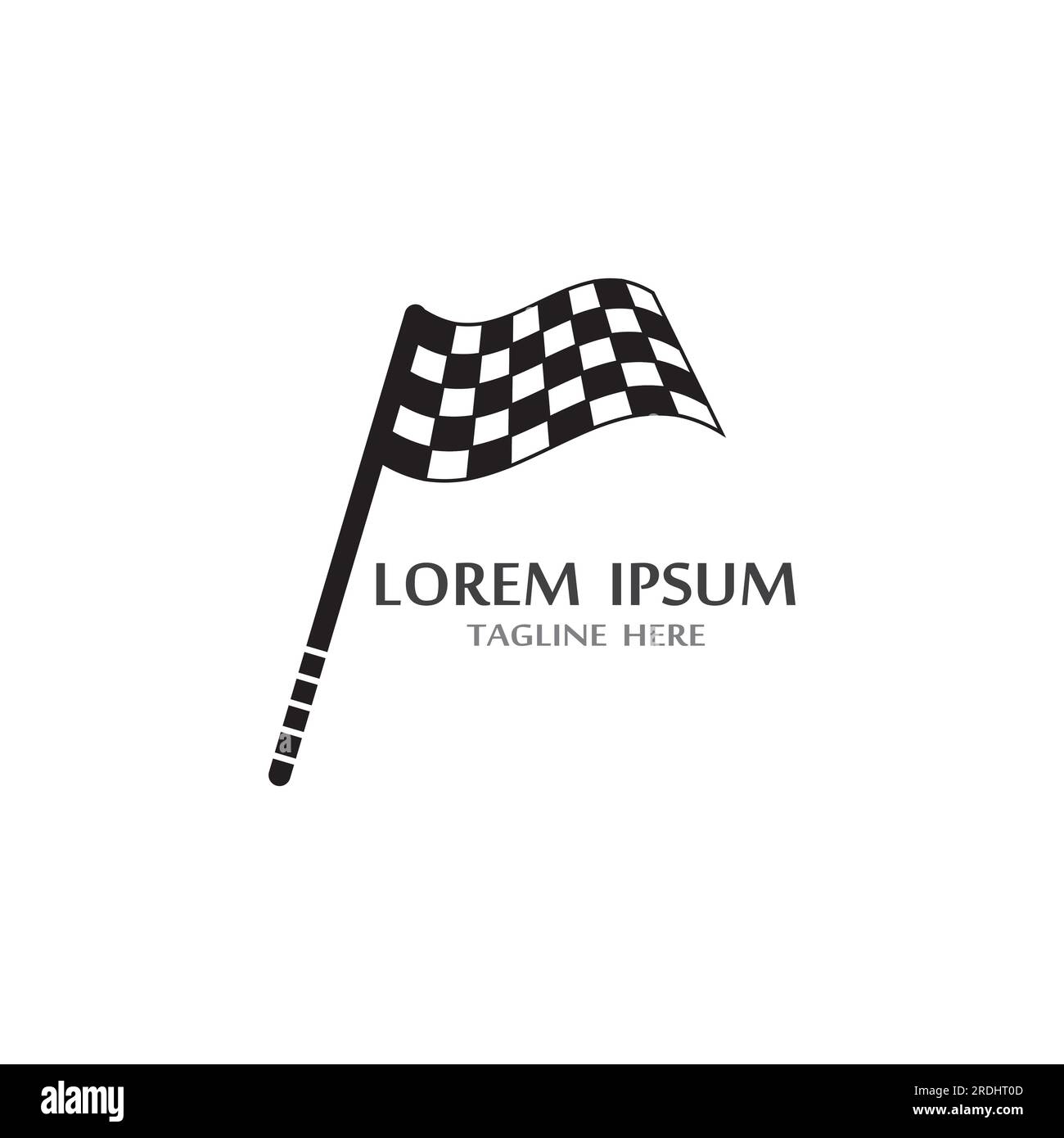 Race flag icon, simple design illustration vector Stock Vector Image ...