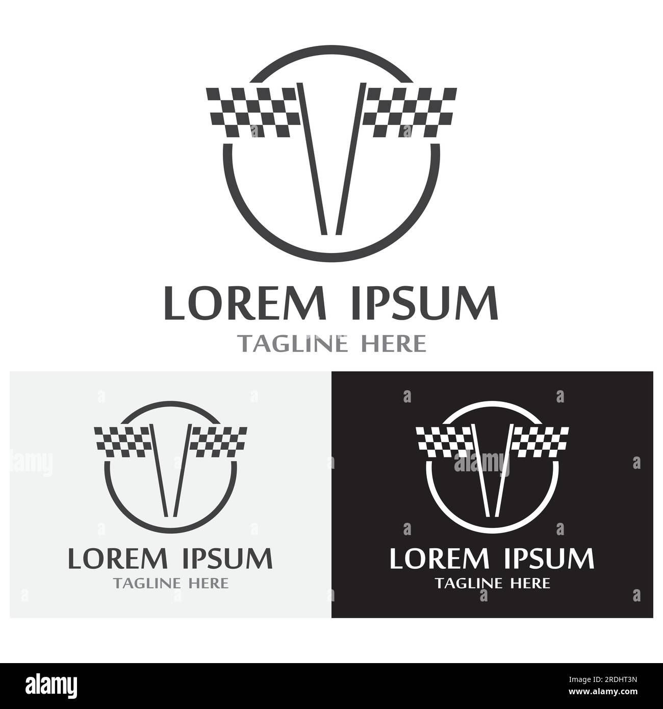 Race flag icon, simple design illustration vector Stock Vector Image ...