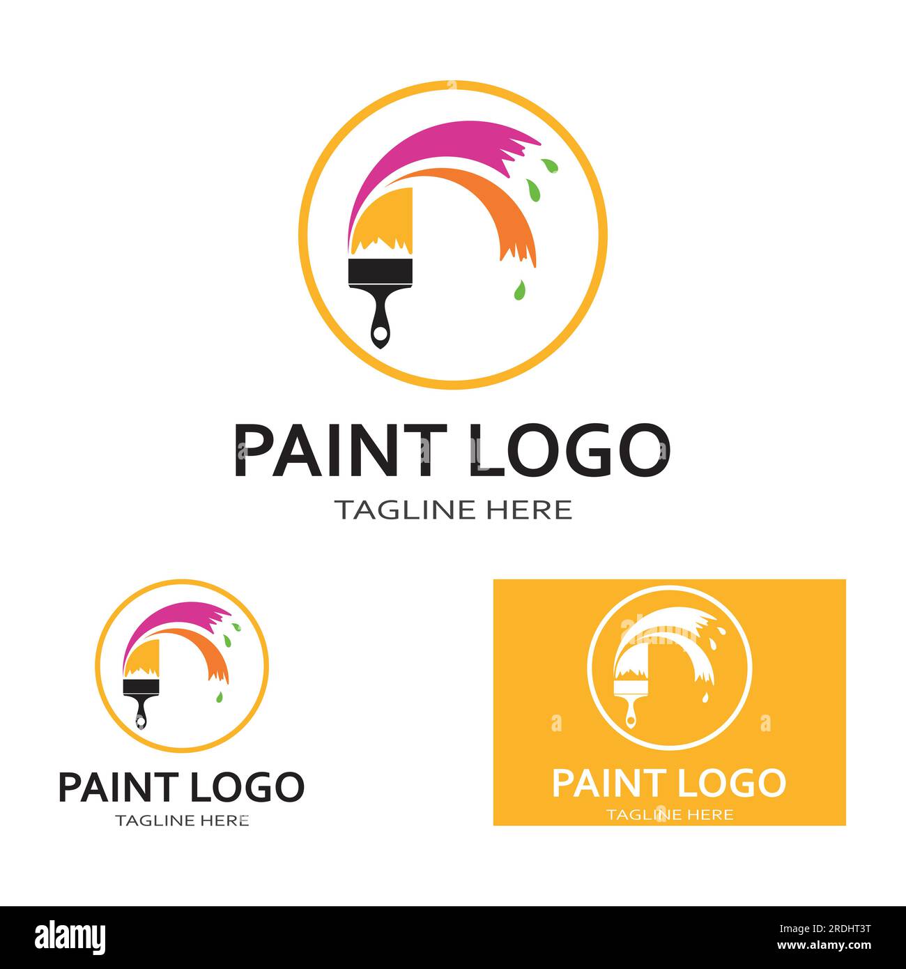 Paint Logo vector icon illustration Stock Vector Image & Art - Alamy