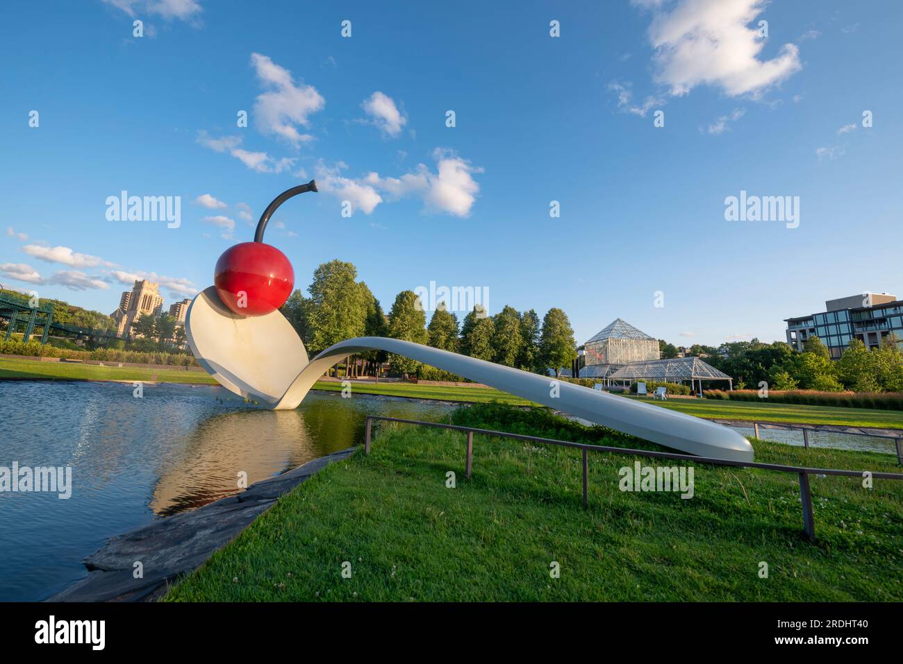 Cherry and Spoon at Minneapolis' Sculpture Garden, Minnesota Stock ...