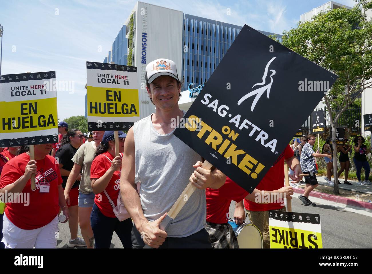 Los Angeles, California, USA 21st July 2023 Actor Luke Cook and SAG ...