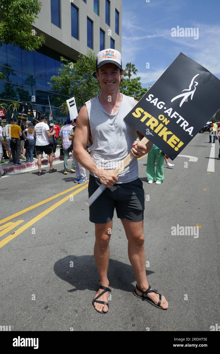 Los Angeles, California, USA 21st July 2023 Actor Luke Cook and SAG ...
