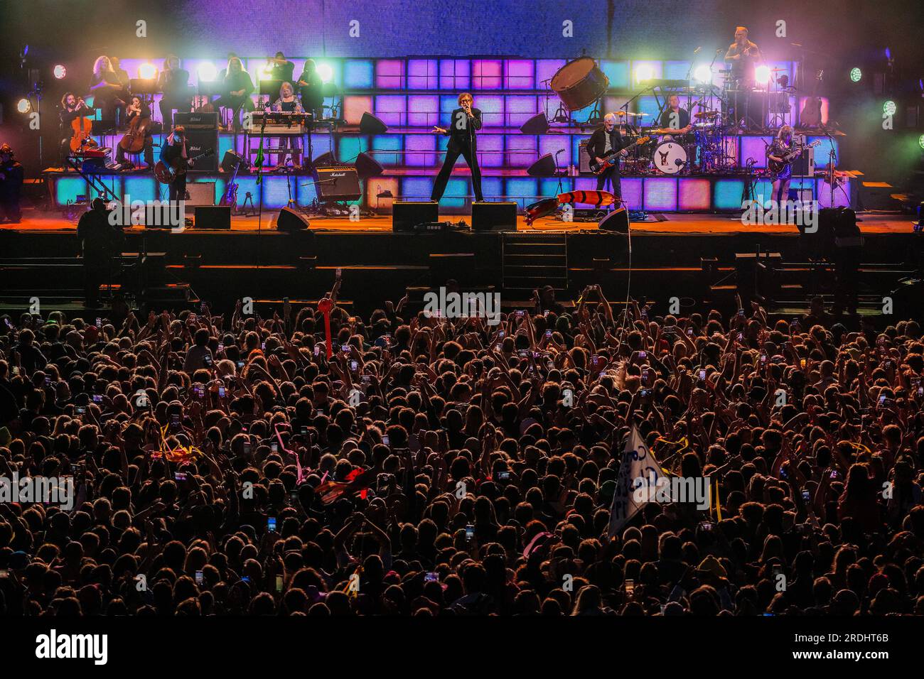 Henham Park, Suffolk, UK. 21st July, 2023. Pulp headline the Obelisk ...