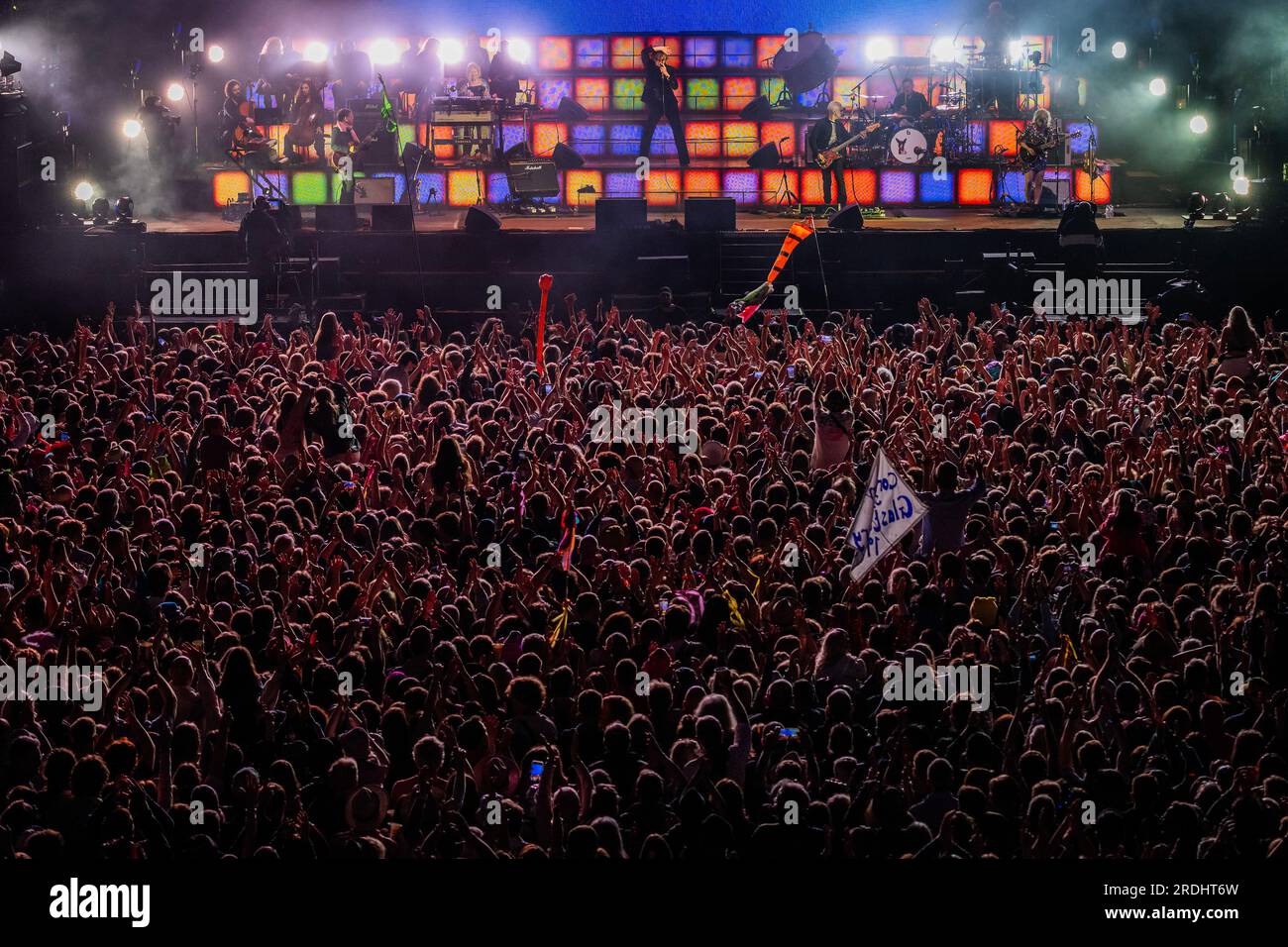 Henham Park, Suffolk, UK. 21st July, 2023. Pulp headline the Obelisk ...